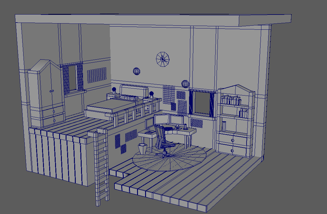 ArtStation - Low poly room