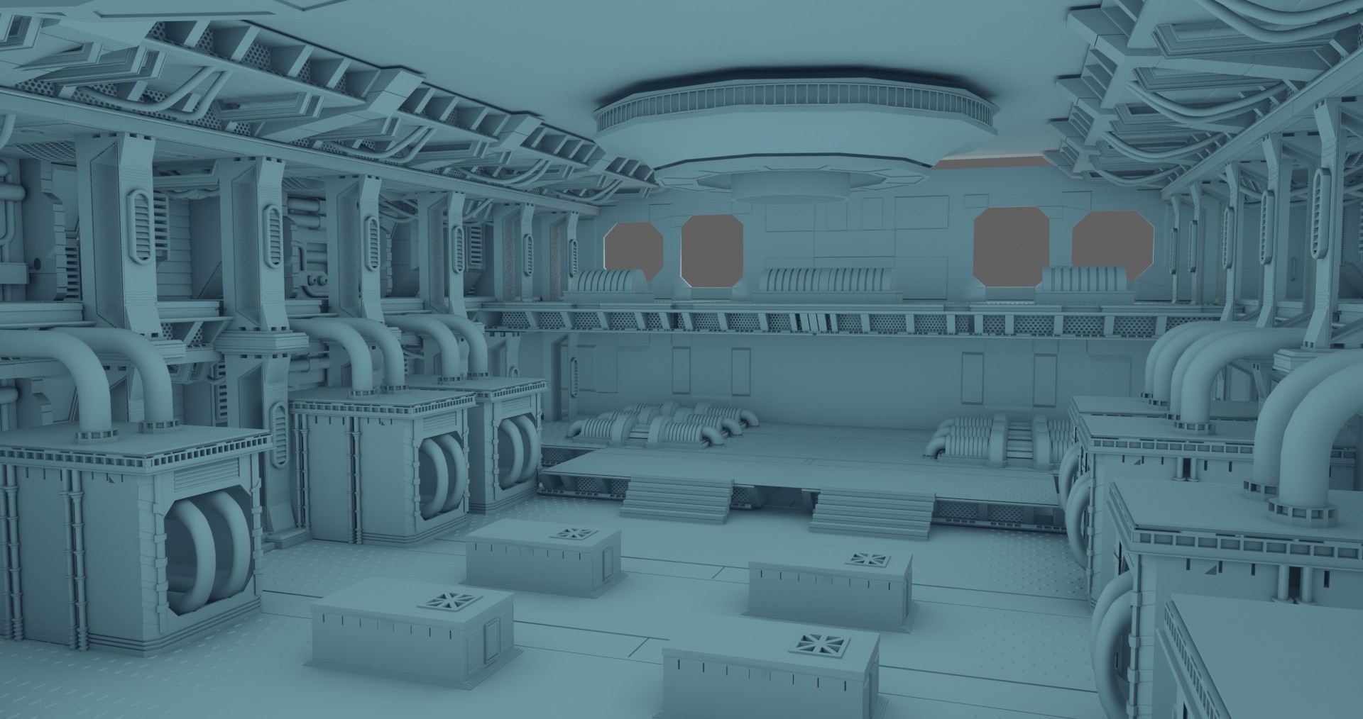 futuristic environment 3d