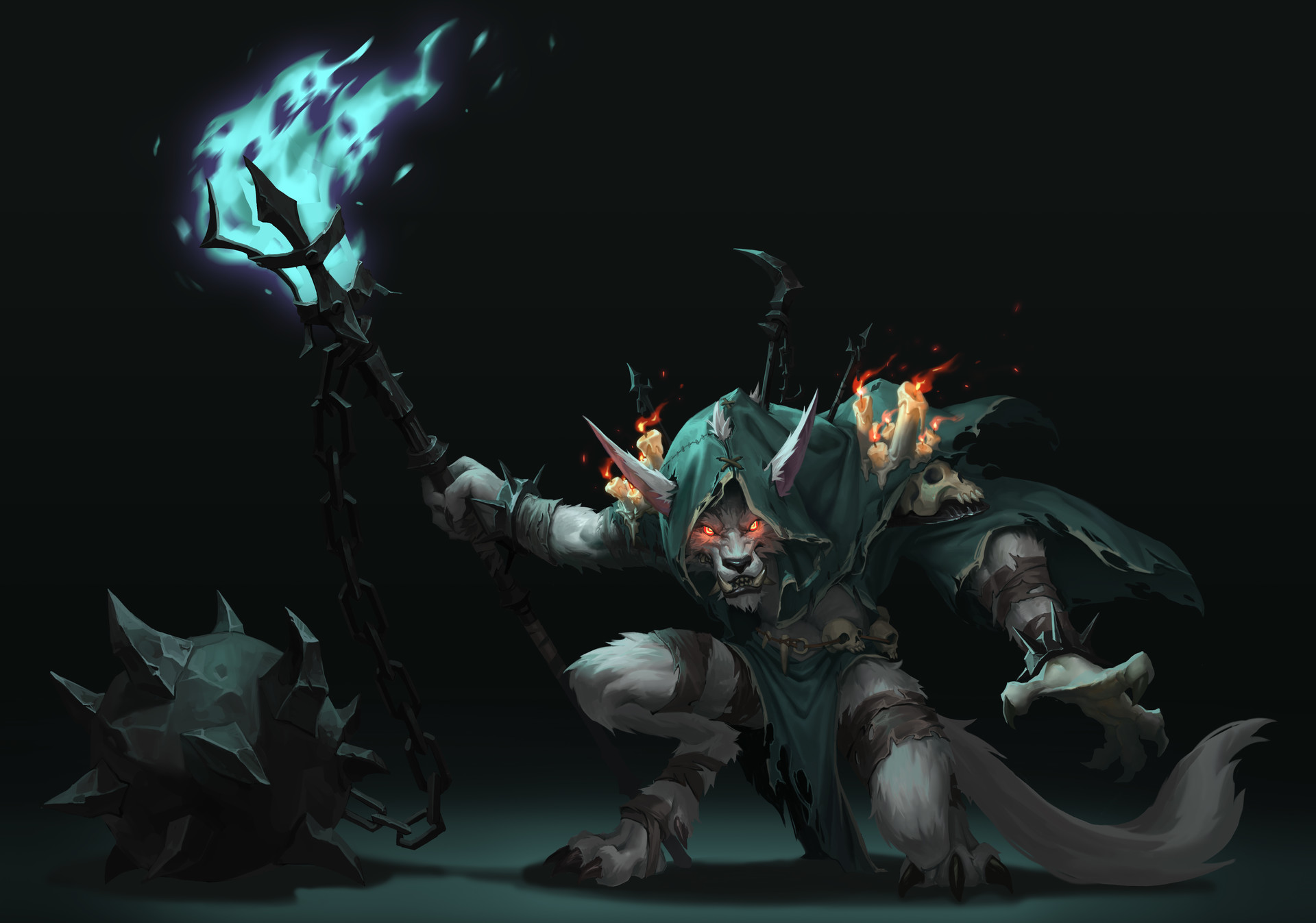 ArtStation - Werewolf Warlock