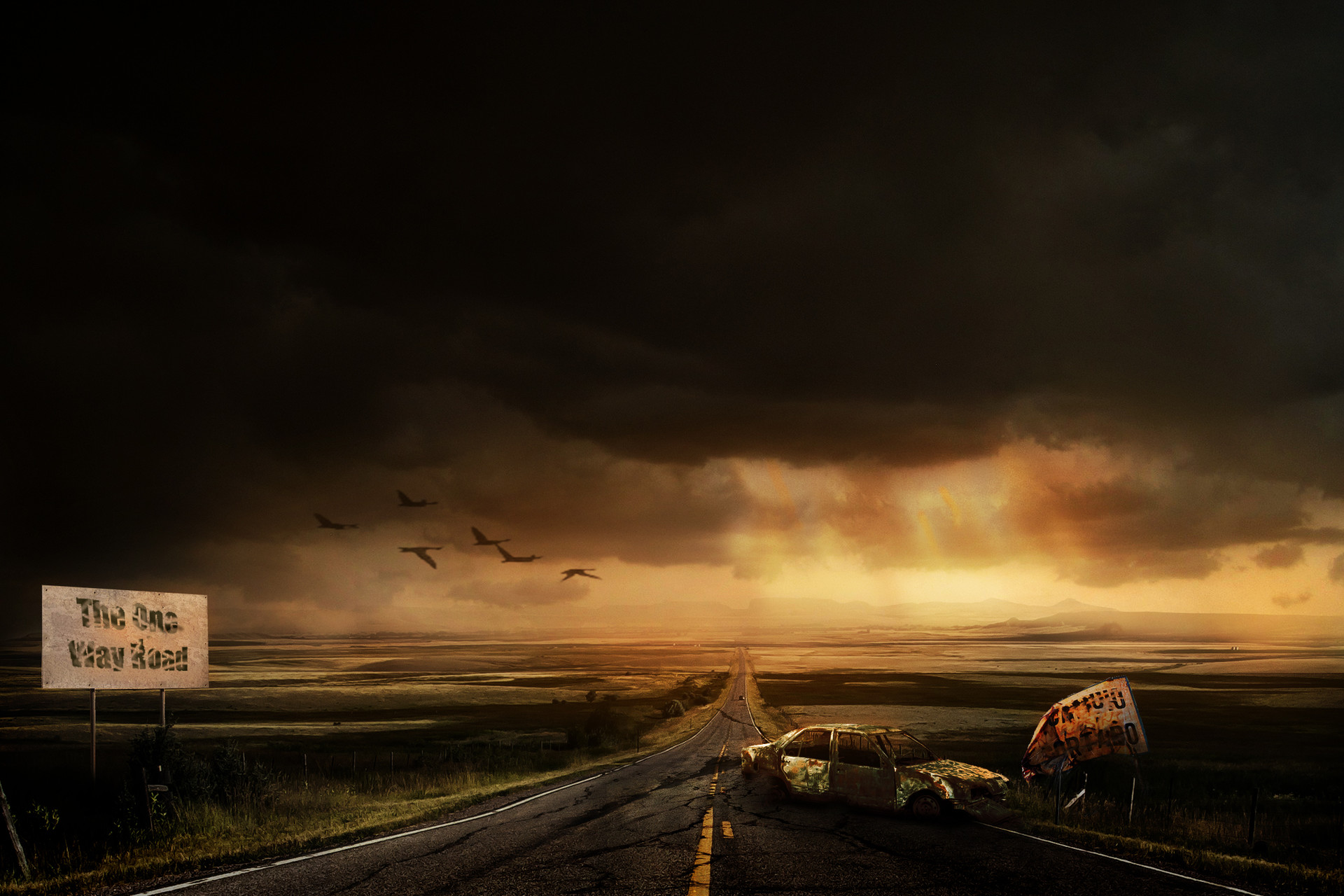 ArtStation - one way road