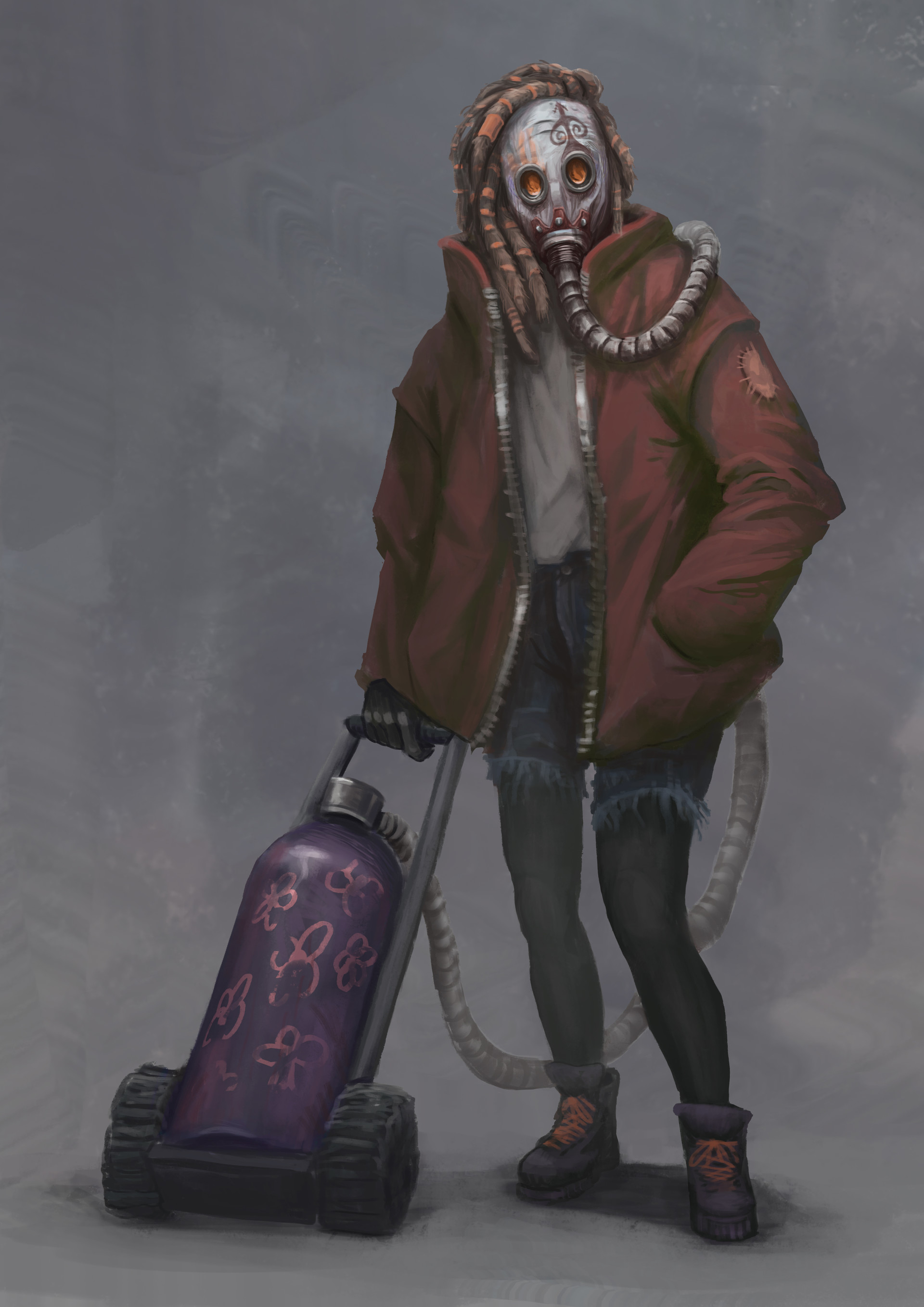 ArtStation - Post-apocalyptic woman