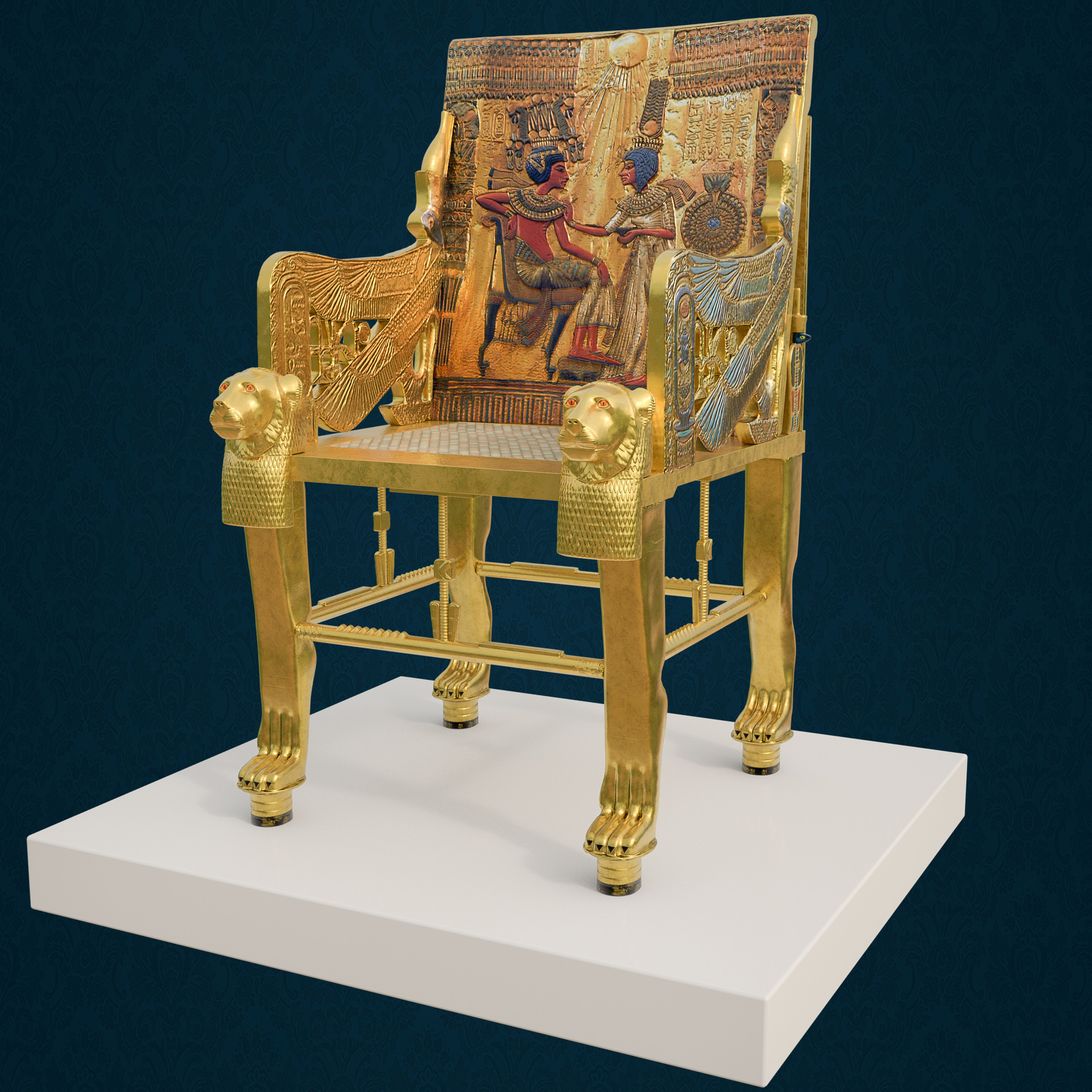 ArtStation - Tutankhamun's chair