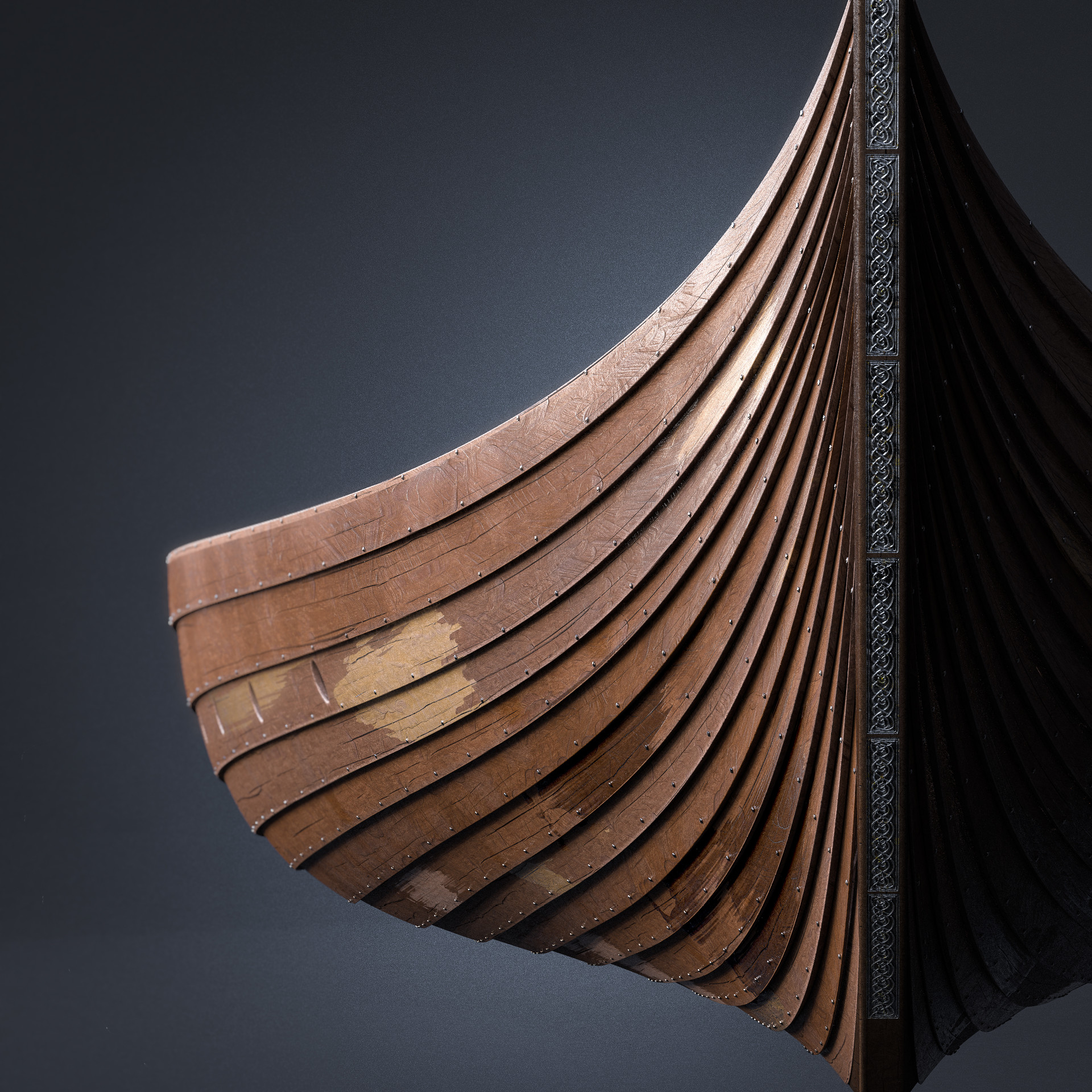 viking longship front