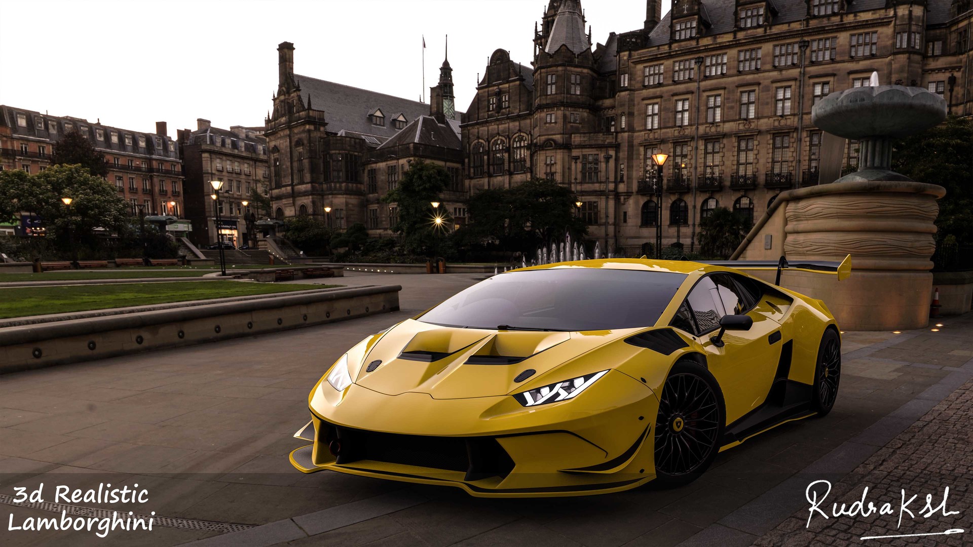 ArtStation - 3d Realistic Lamborghini