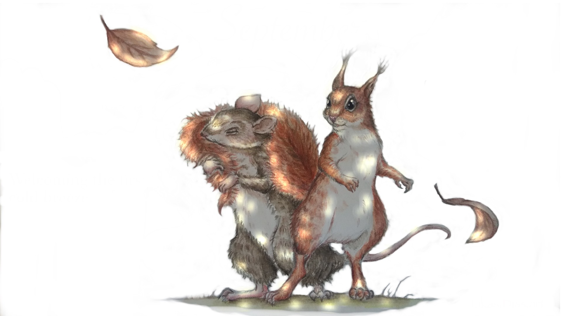 ArtStation - Forest friends-Autumn Animals Illustration