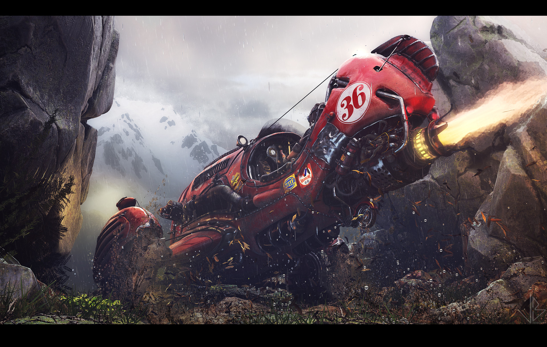 Samuel St - "King Bishop" Steampunk racing car