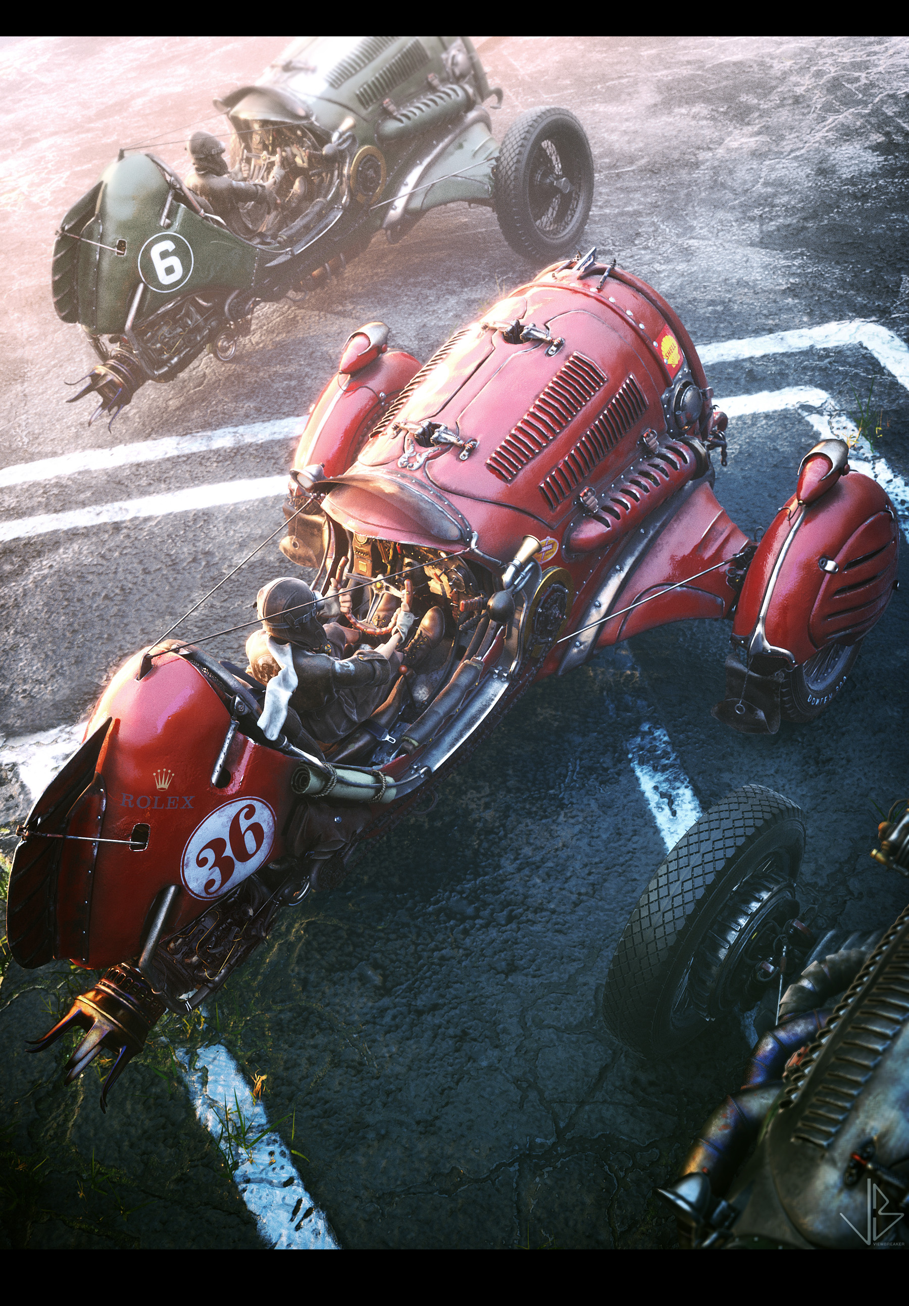 Samuel St - "King Bishop" Steampunk racing car