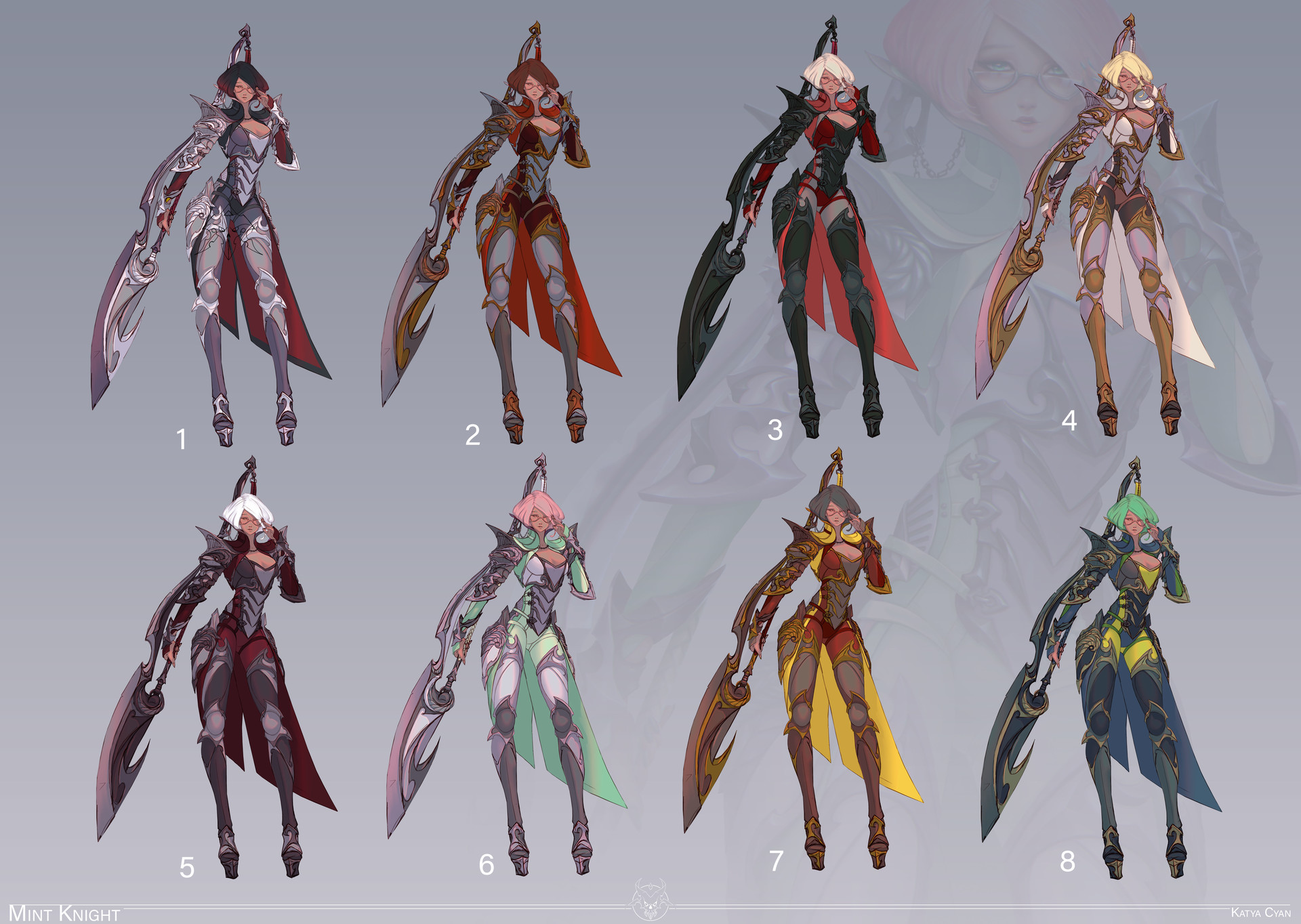 Katya Cyan - Mint Knight