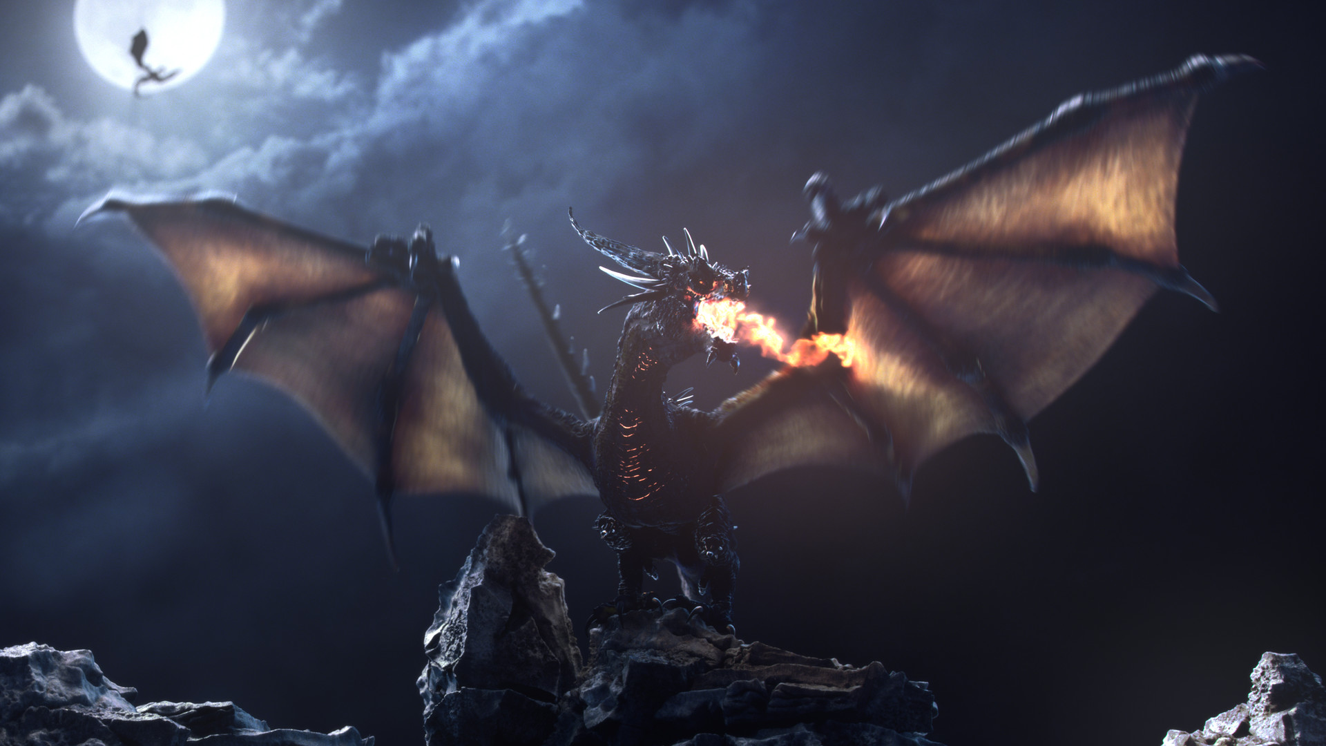 ArtStation - Dragon Night - Study Render/Compositing