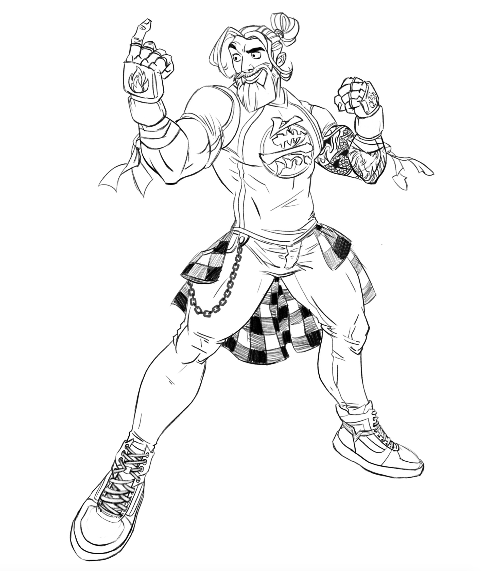 street fighter ken coloring pages