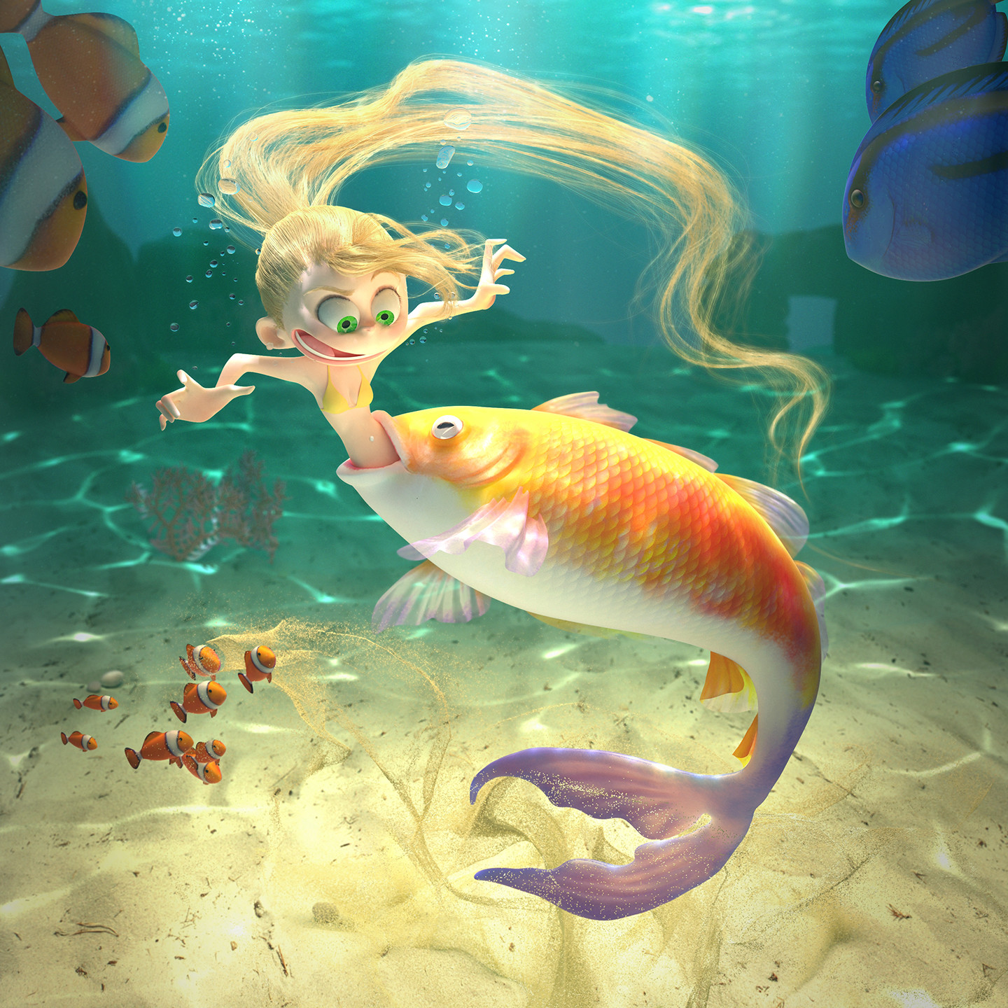 ArtStation - Mermaid is an Unfortunate Accident | Think Tank Online ...