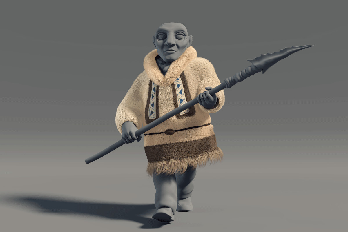 ArtStation - Eskimo coat (animation)