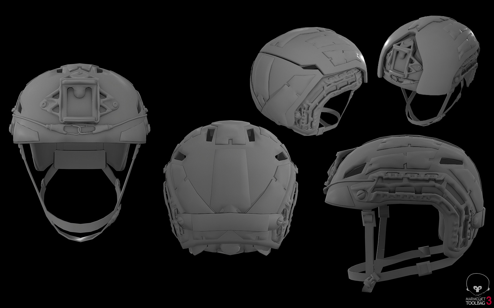 UnderSiege Productionz - Revision Caiman Hybrid Carbon Bump Helmet