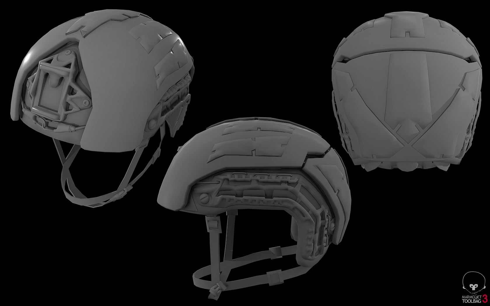 UnderSiege Productionz - Revision Caiman Hybrid Carbon Bump Helmet
