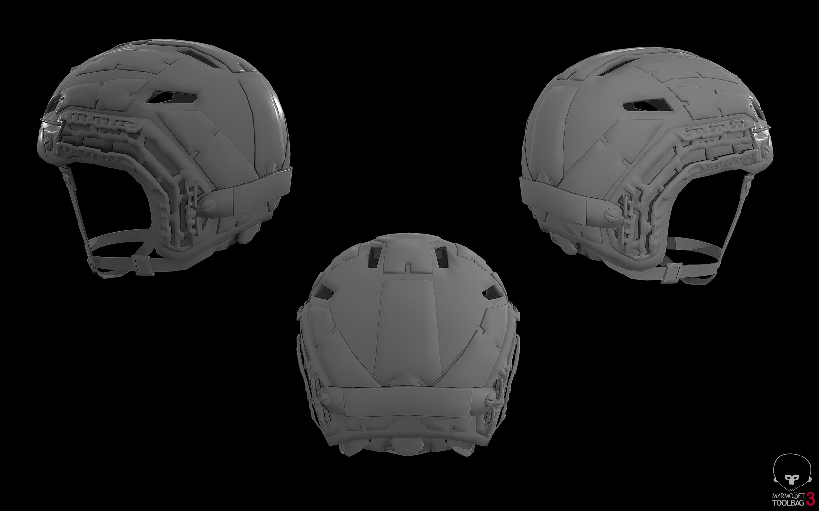 UnderSiege Productionz - Revision Caiman Hybrid Carbon Bump Helmet