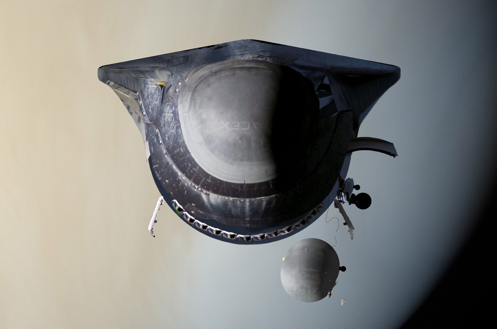 ArtStation - SpaceX BFR in Action!