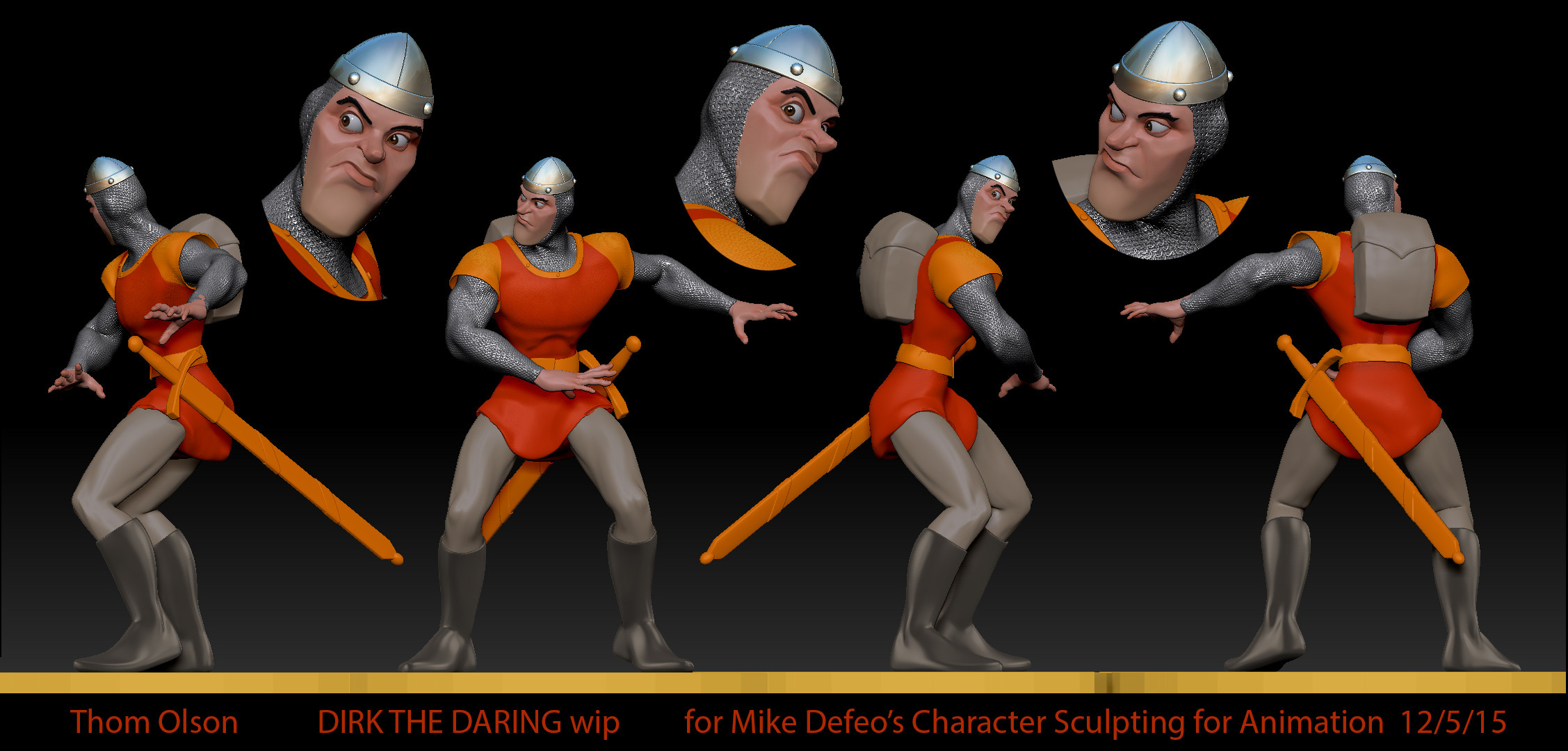 Thomas Olson - Dirk the Daring fan art and project for Mike Defeo's ...