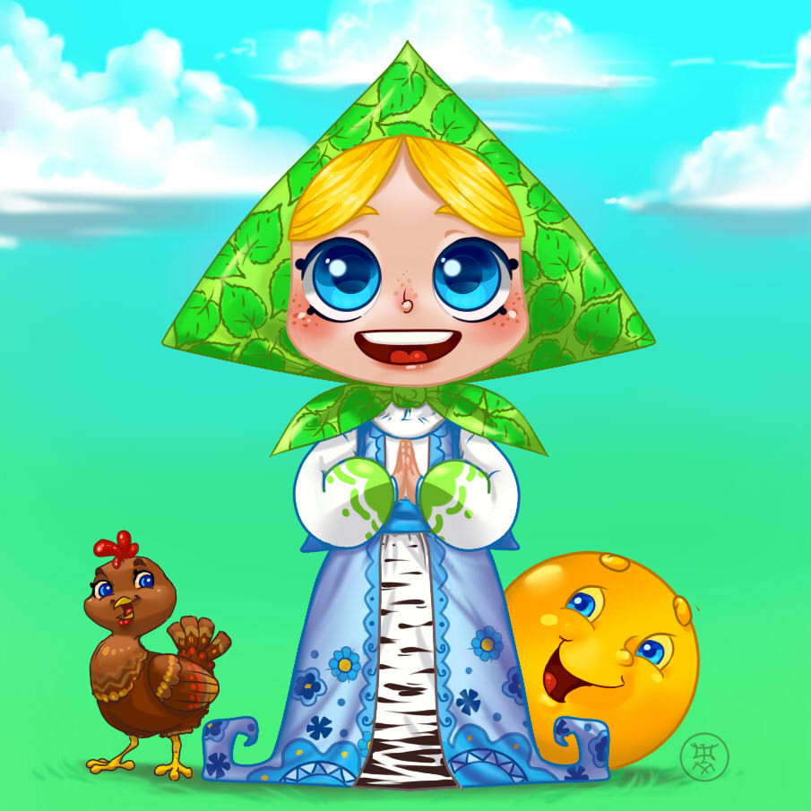 ArtStation - Birch girl and friends.