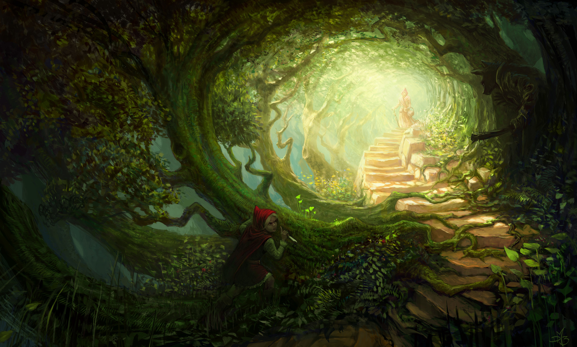 ArtStation - Little Red Riding Hood Hit the Road