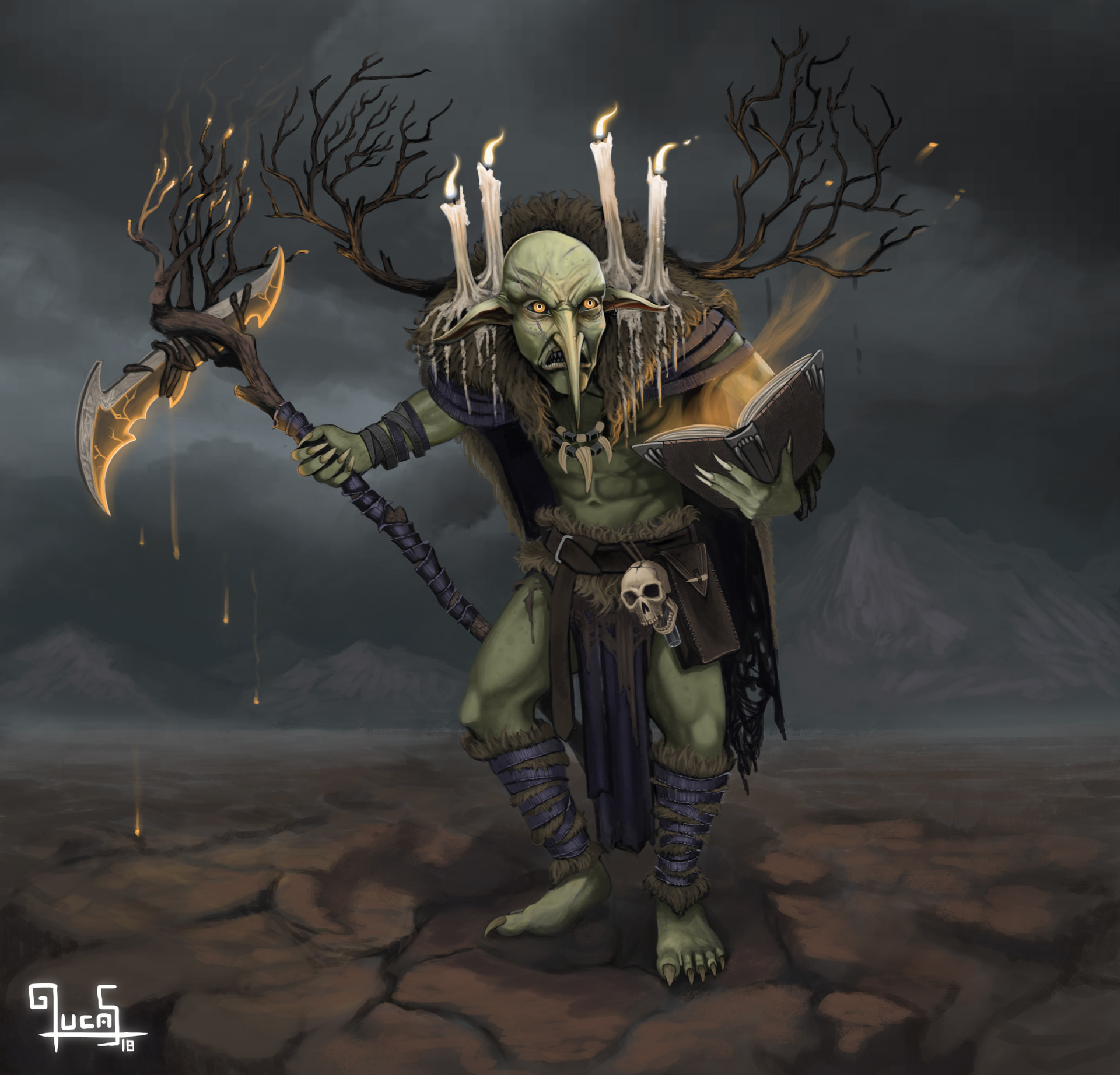 ArtStation - Goblin Warlock