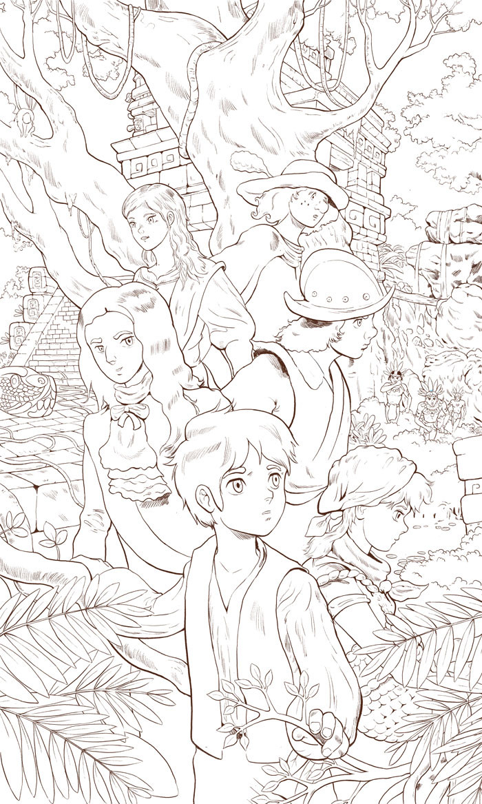 el dorado coloring pages