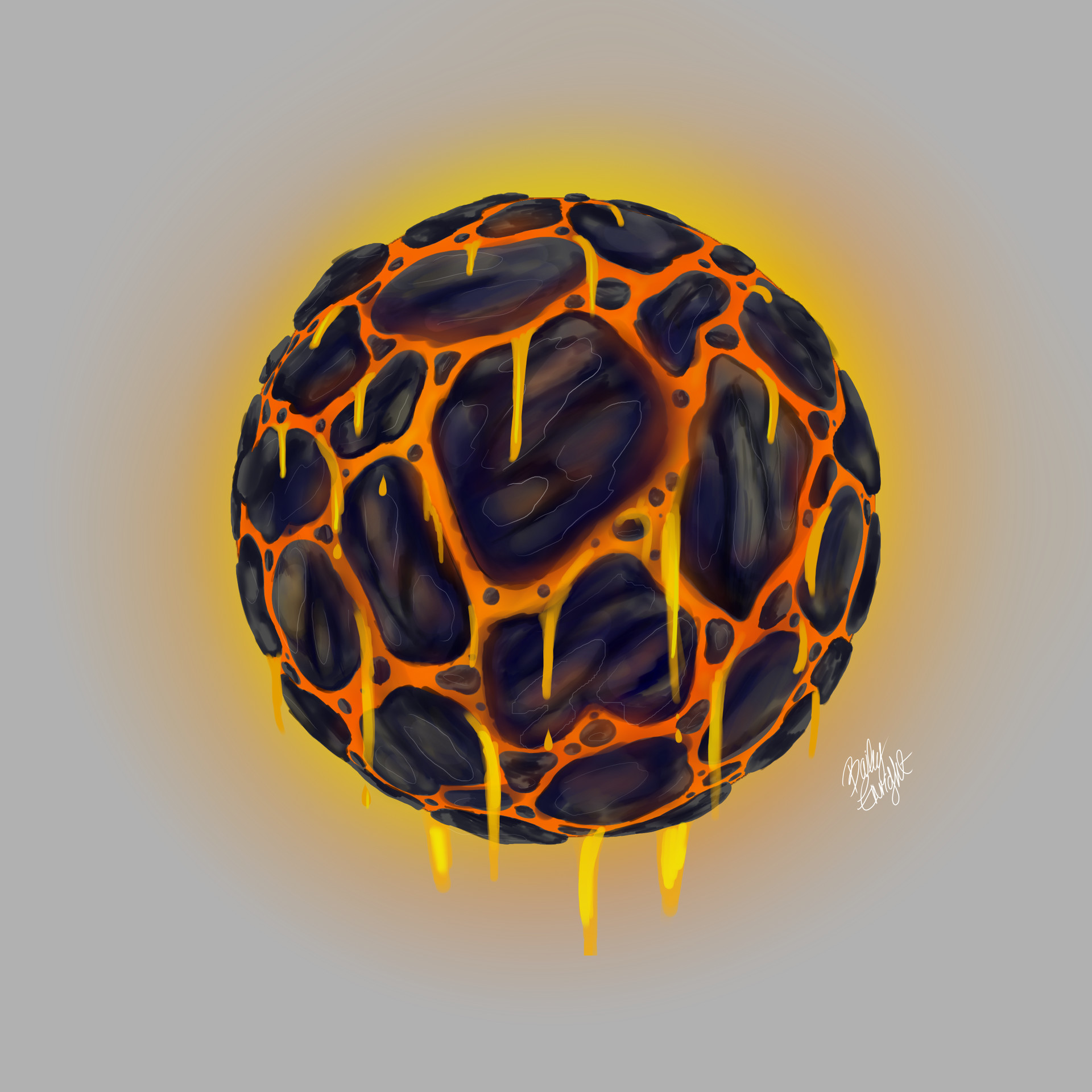 ArtStation - Material Study- Lava