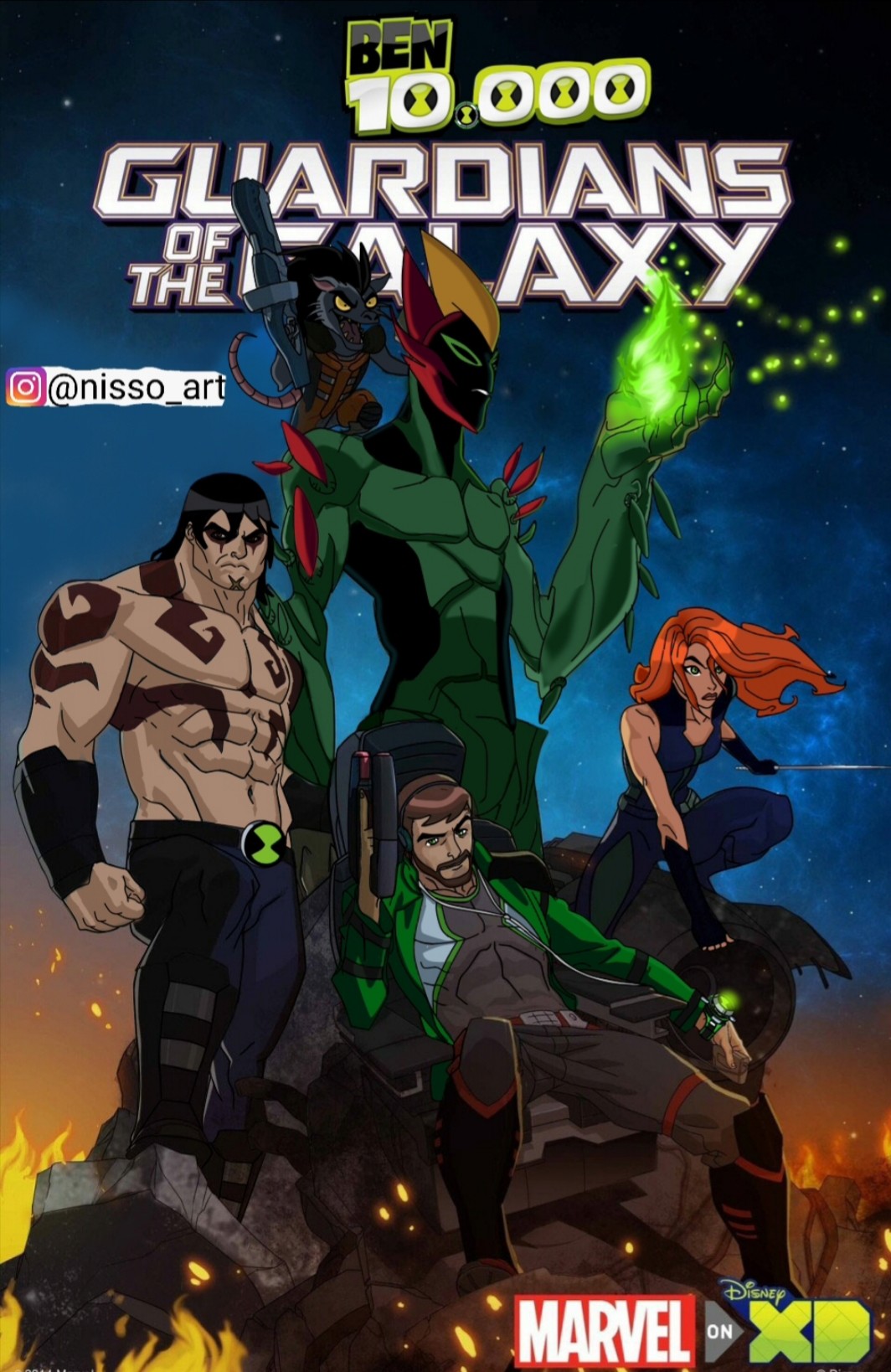 ArtStation - Ben 10k gardians of the galaxy