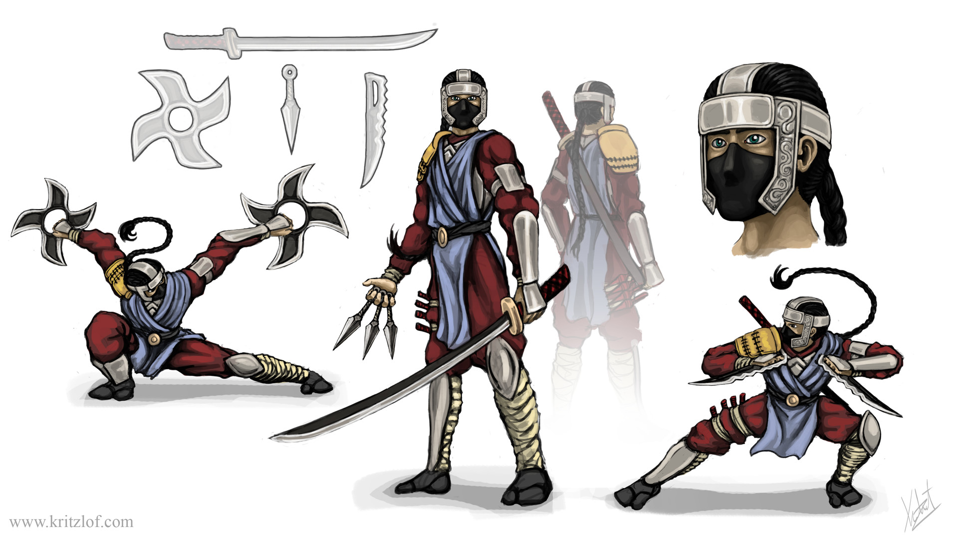 Game Character Design Ninja