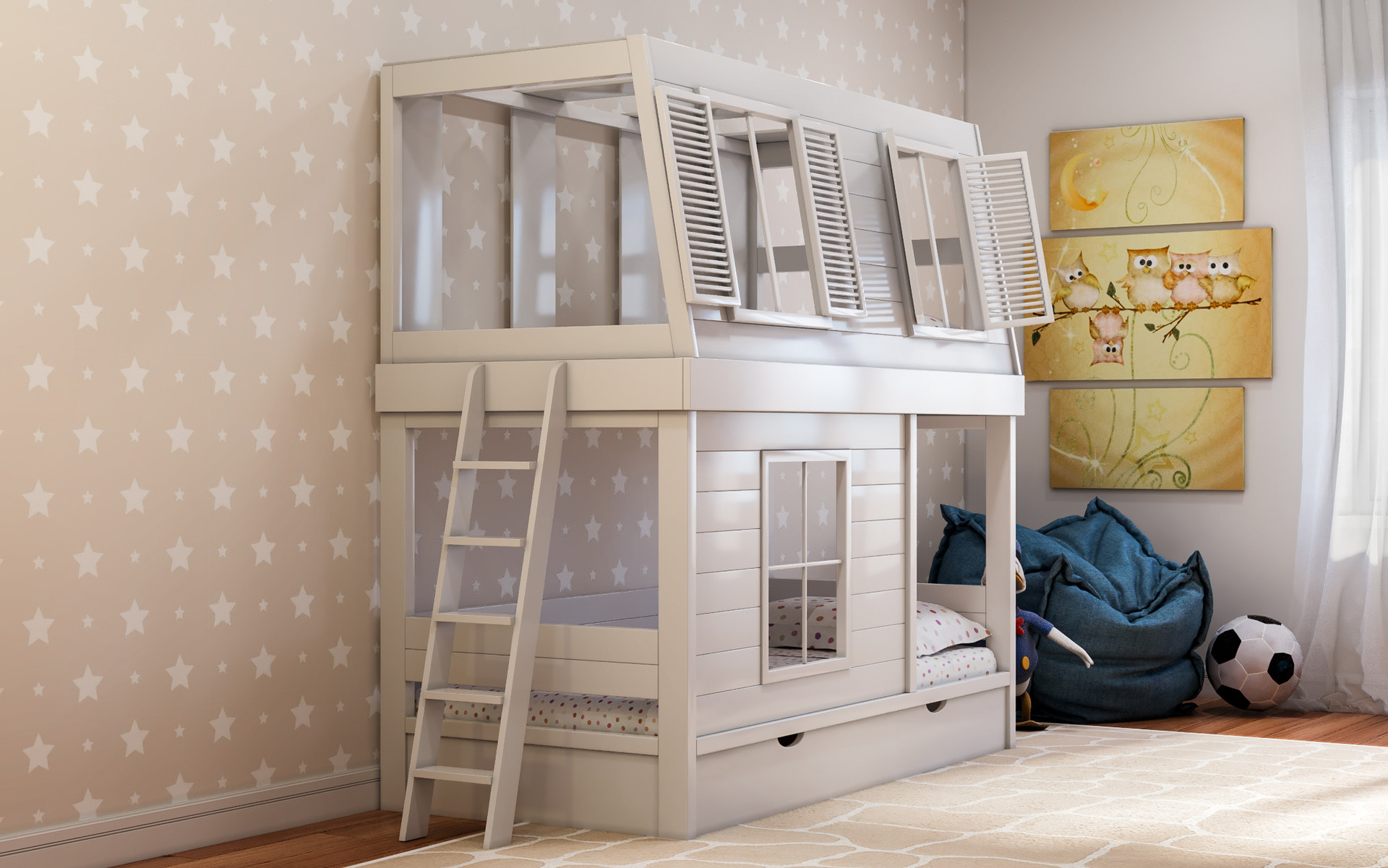 ArtStation - Child Bed visualization