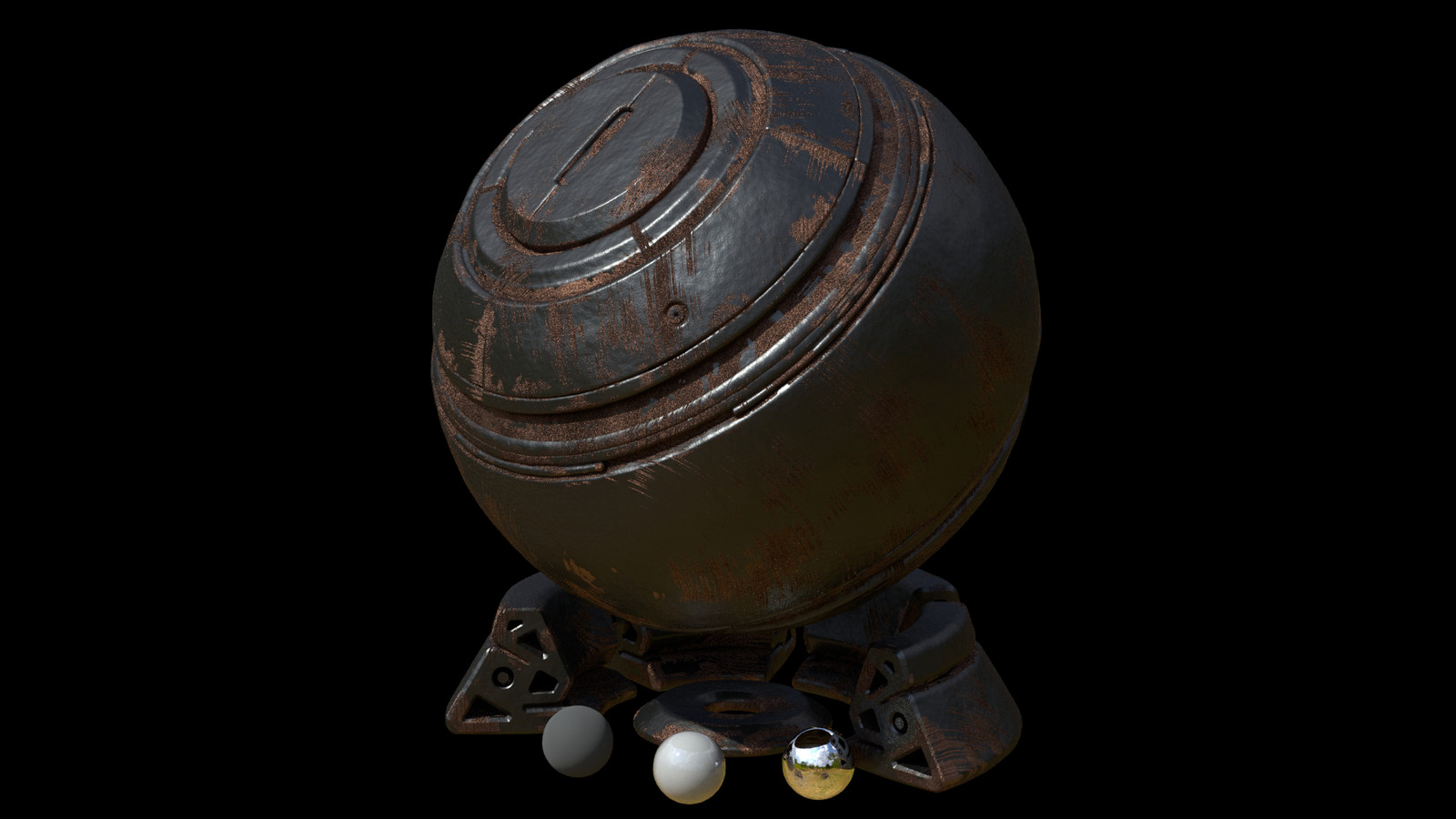 pramod g - Iron Rust Shader Ball
