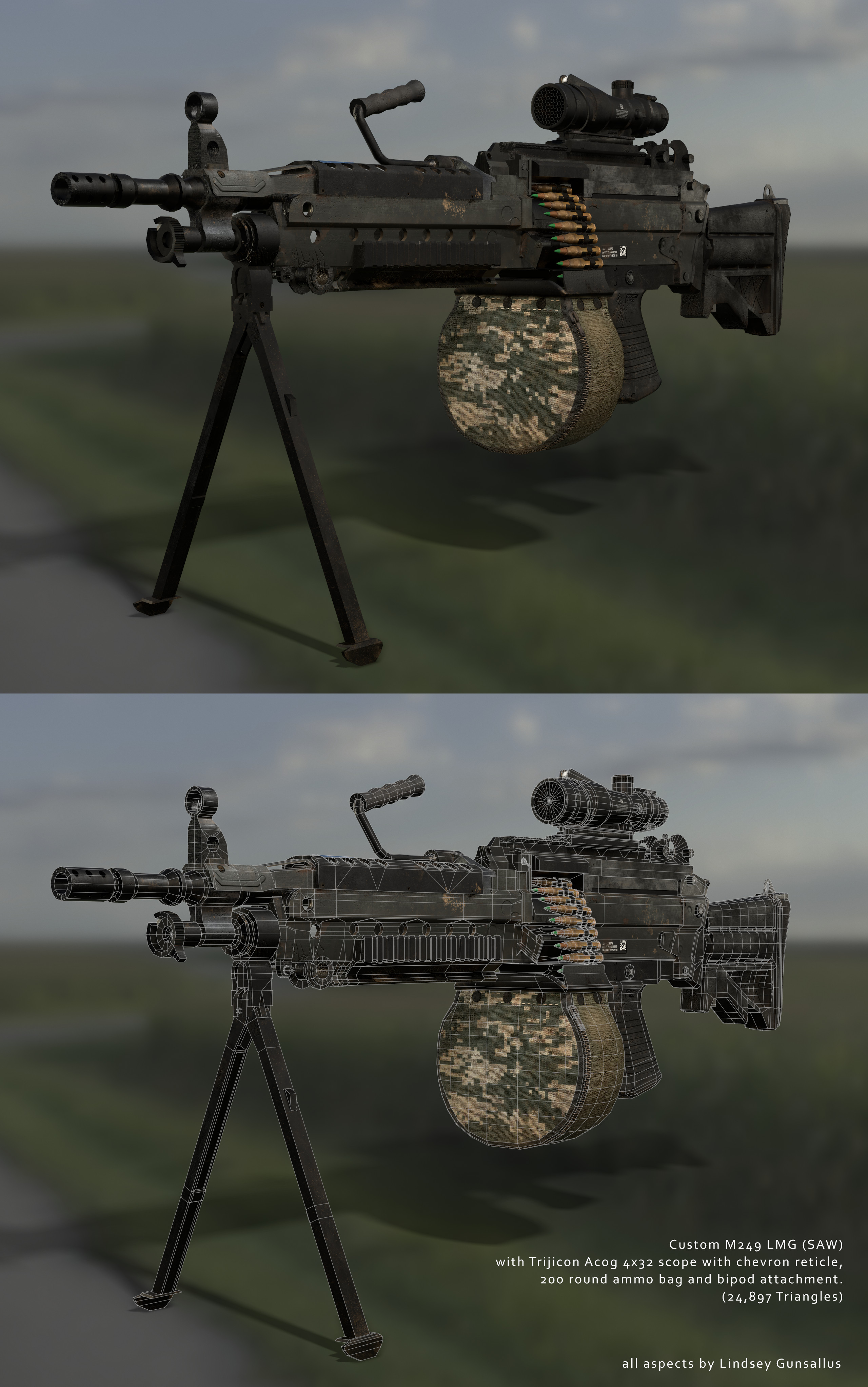 Lindsey Gunsallus - M249 LMG custom