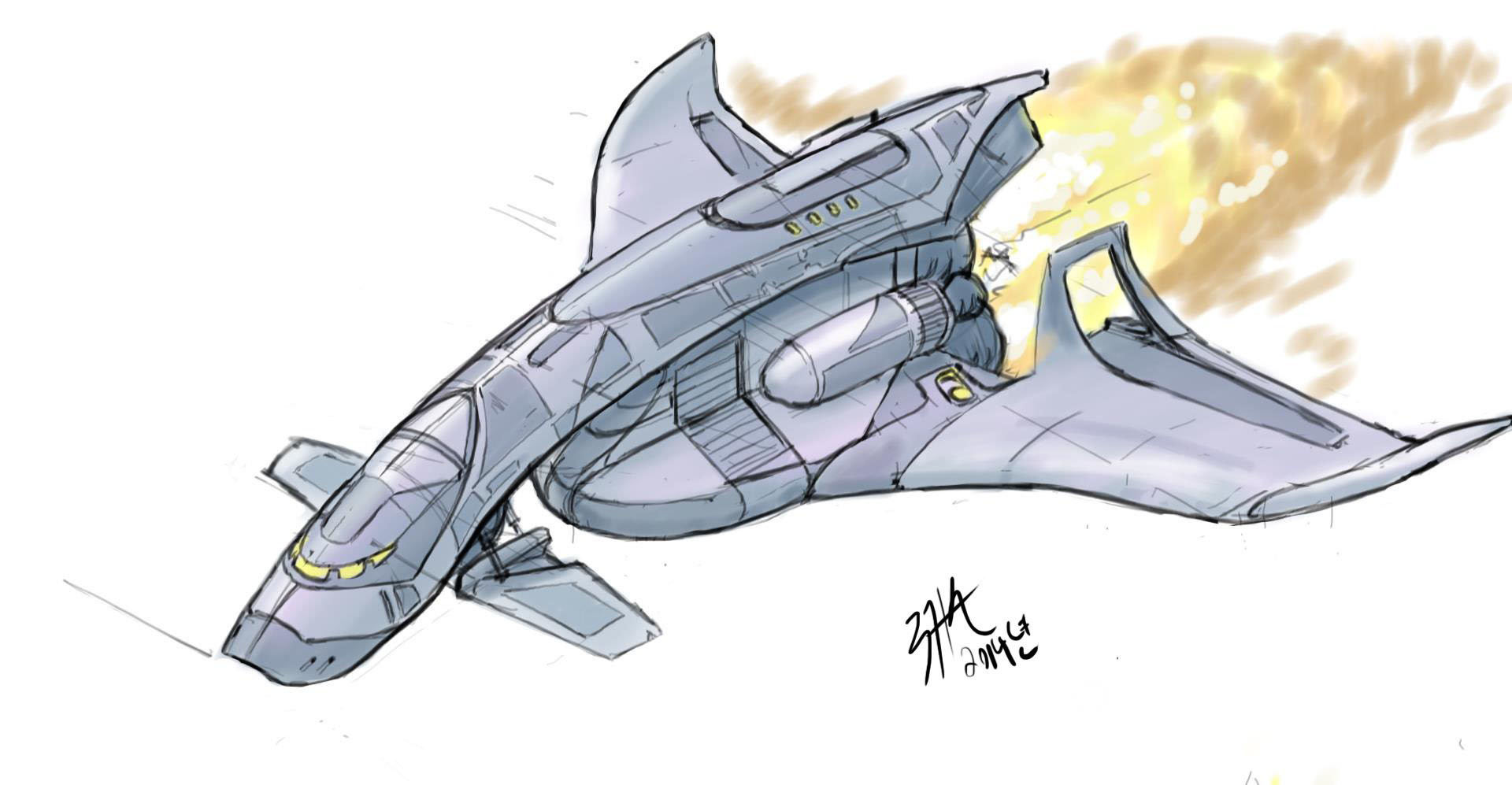 ArtStation - Spaceship Sketches