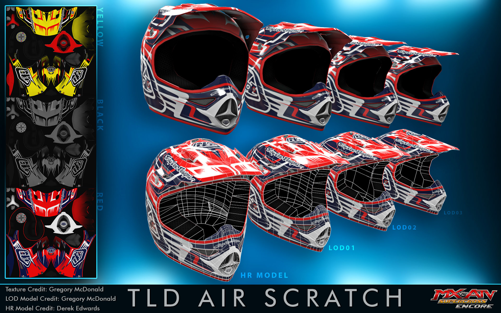 Art of Gregory McDonald - TLD AIR SCRATCH HELMET TEXTURES | MX vs ATV ...