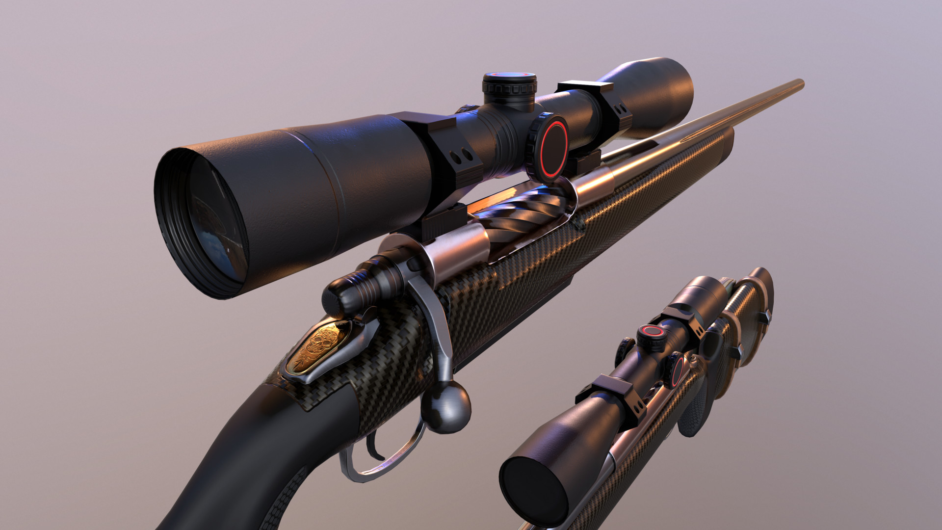 ArtStation - Carbon Fiber Hunting Rifle