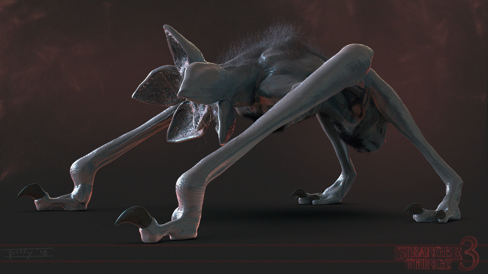 Nick Pill Stranger Things 3 Demogorgon Fan Art