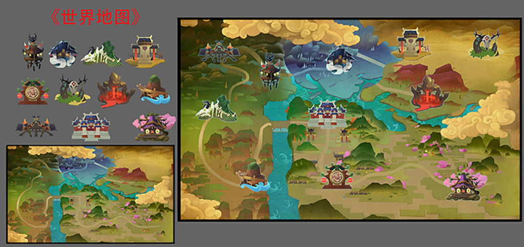 ArtStation - world map