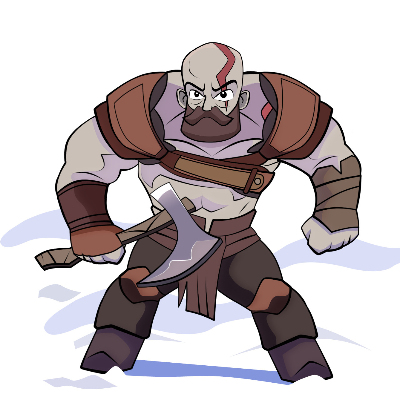 ArtStation - Kratos Cartoon