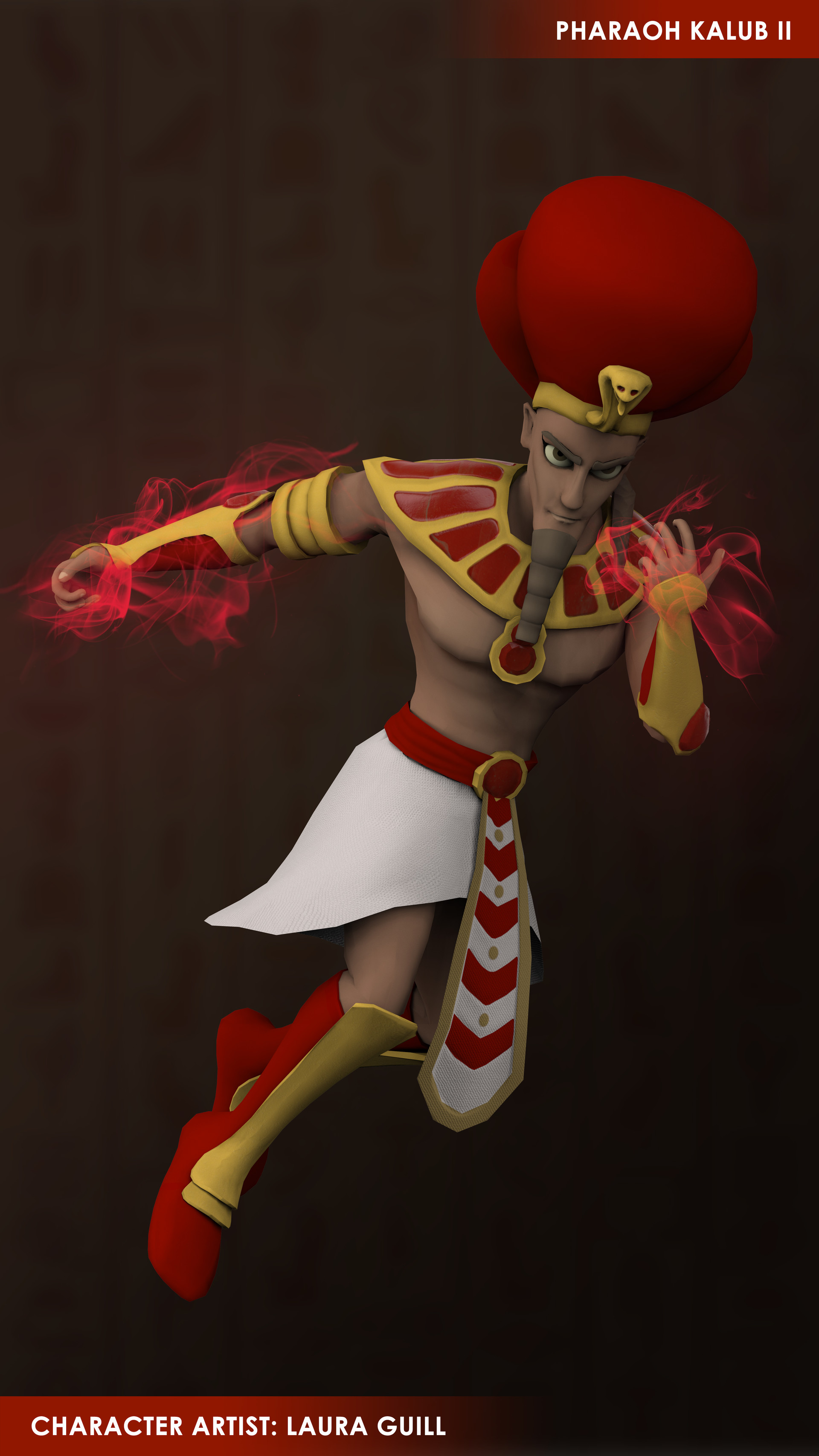 ArtStation - Lowpoly Character: Pharaoh Kalub II