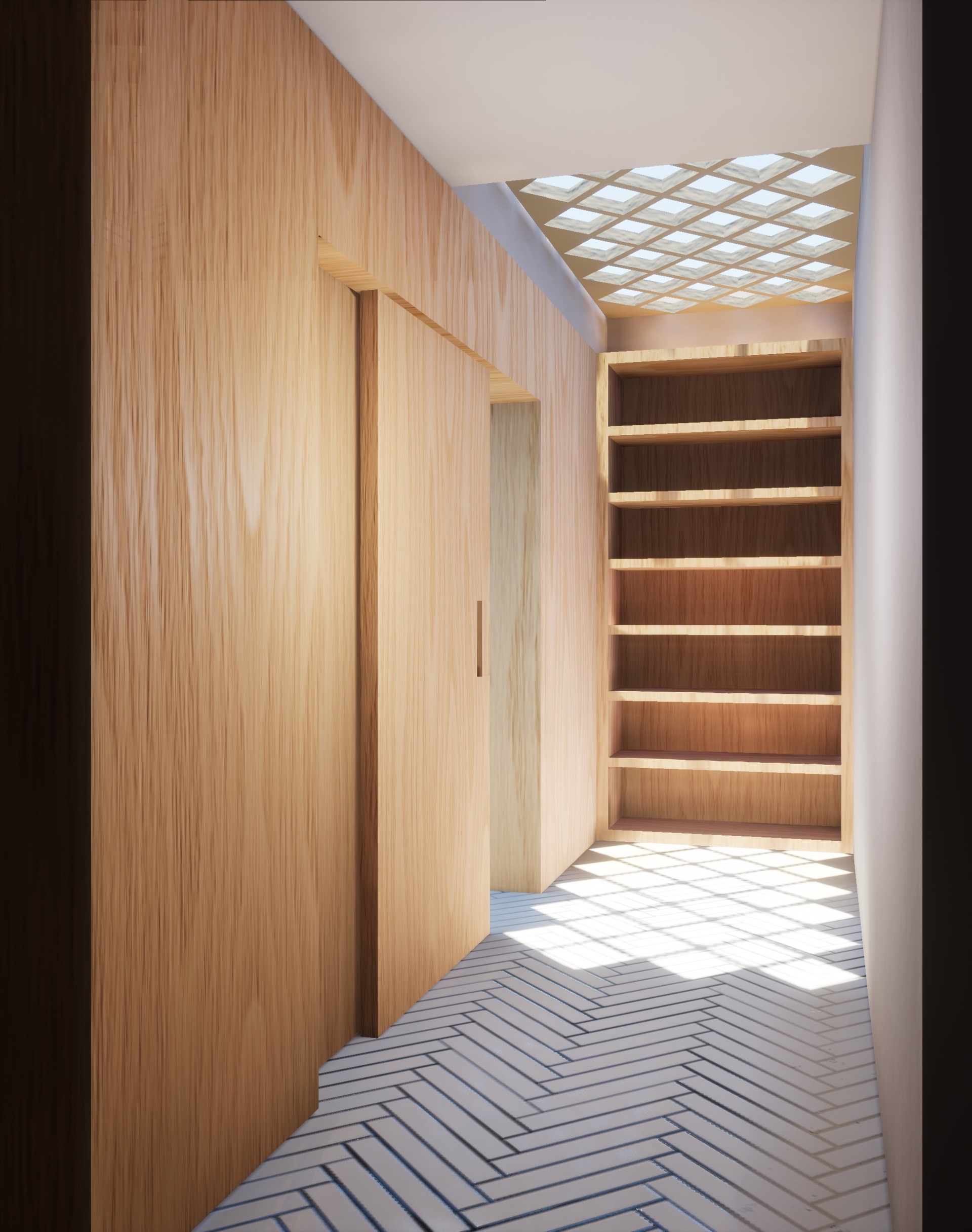 ArtStation - Complex Materials and Lighting Applied to Hallway