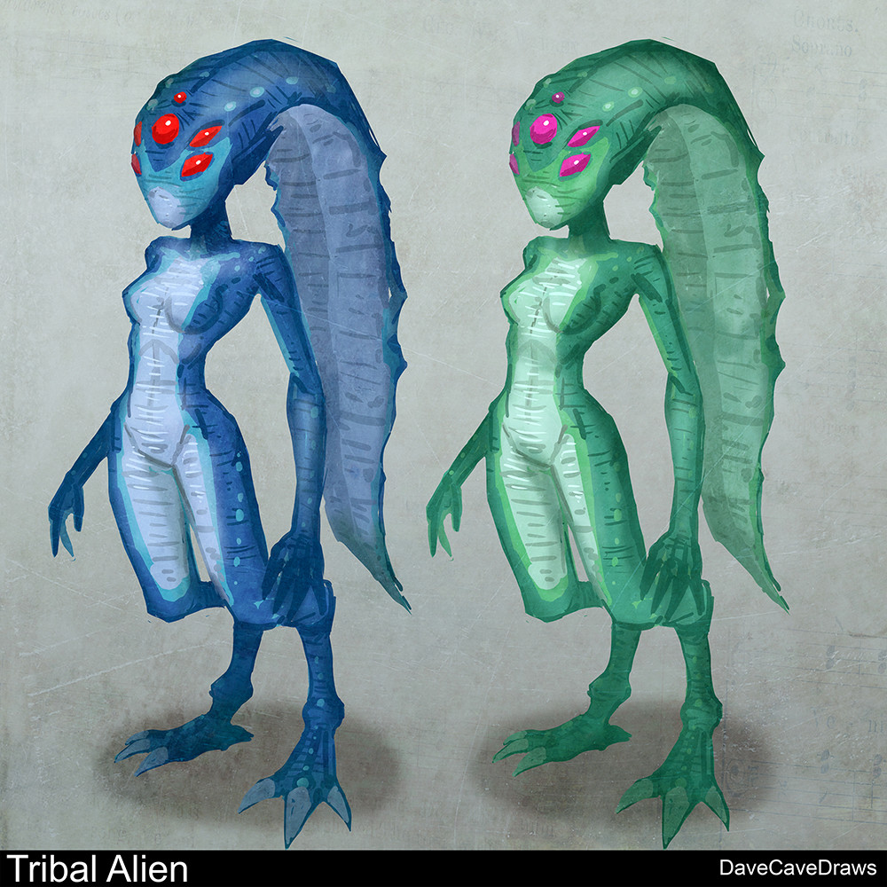 ArtStation - Tribal Alien