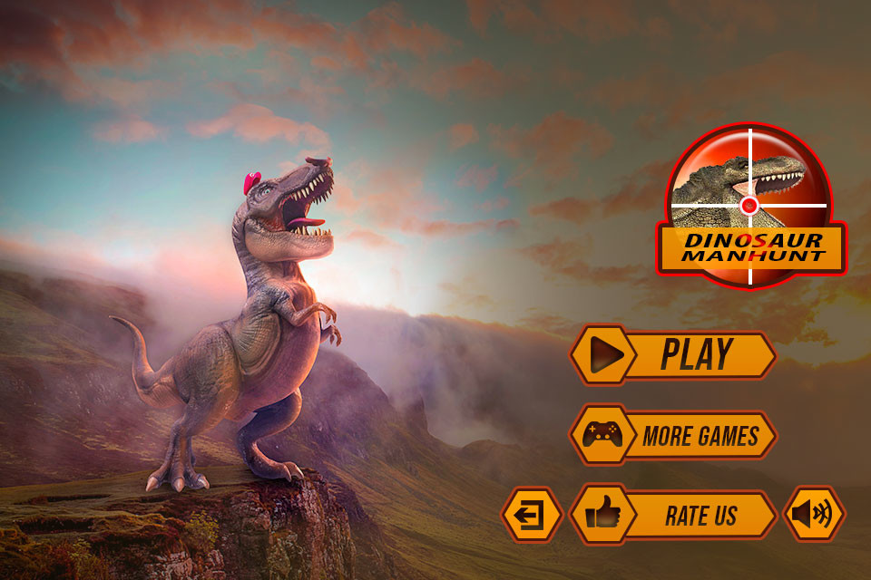 ArtStation - dino game ui