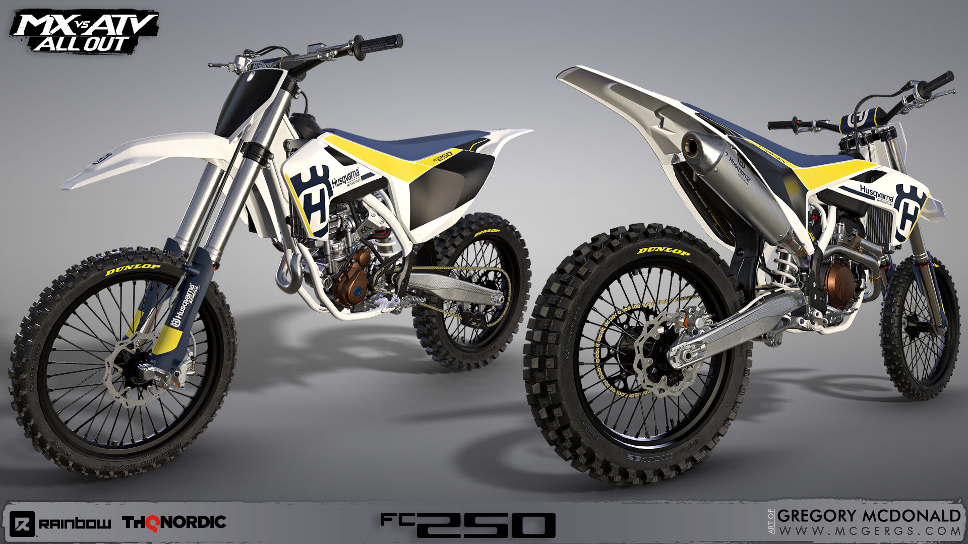 Art of Gregory McDonald - HUSQVARNA FC250 2017 MOTOCROSS BIKE | MX vs ...