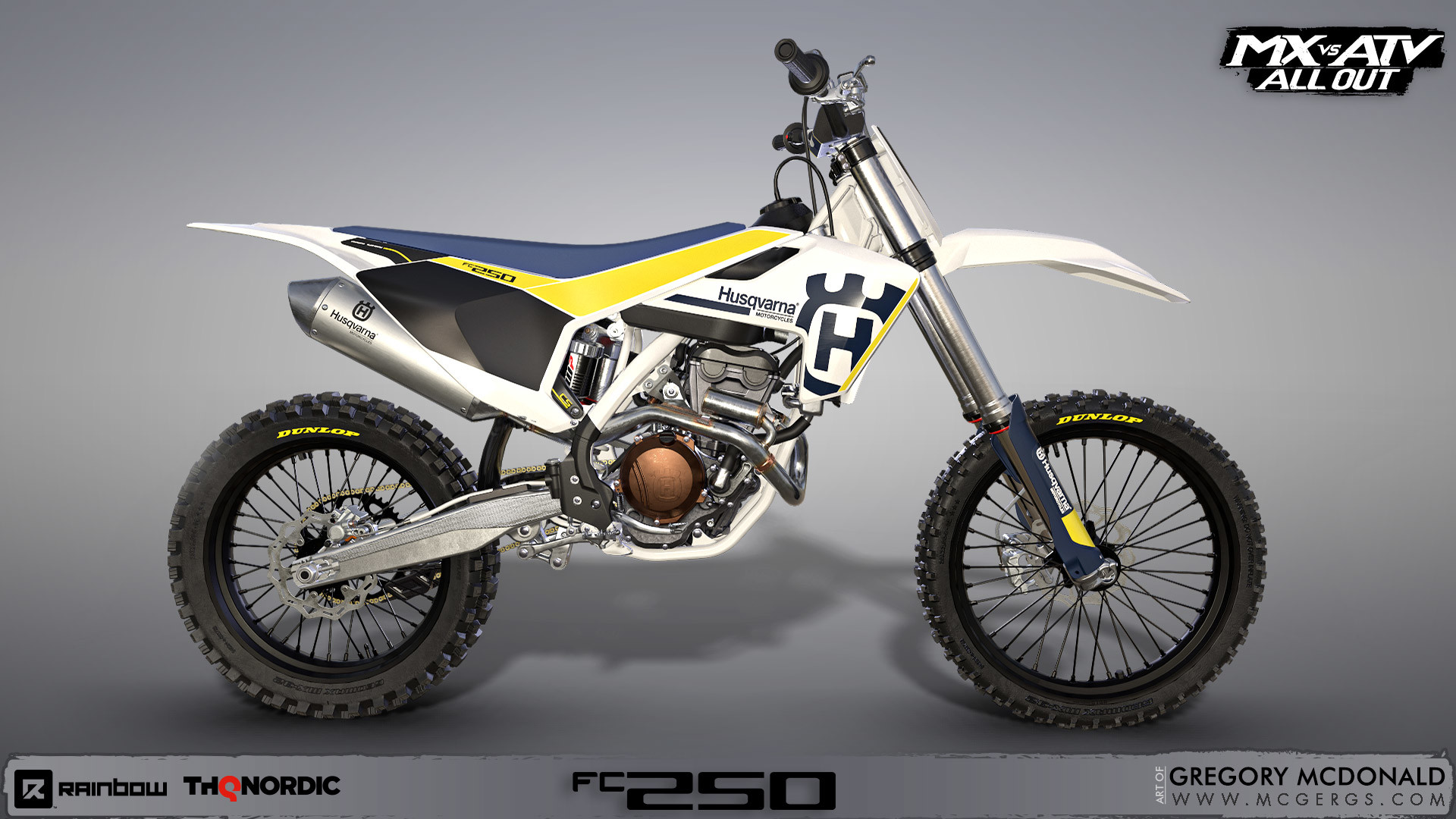 Art of Gregory McDonald - HUSQVARNA FC250 2017 MOTOCROSS BIKE | MX vs ...