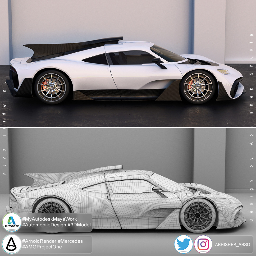 ArtStation - Mercedes Benz project one Visualisation.