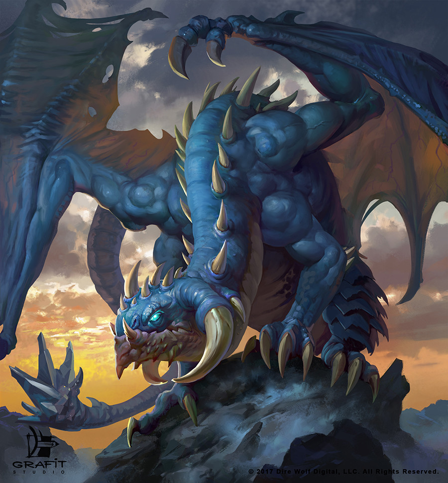 ArtStation - Mistveil Drake - for Eternal