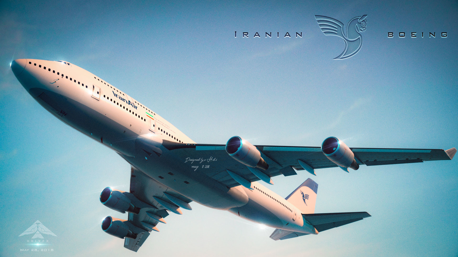 ArtStation - Iranian Boeing 747