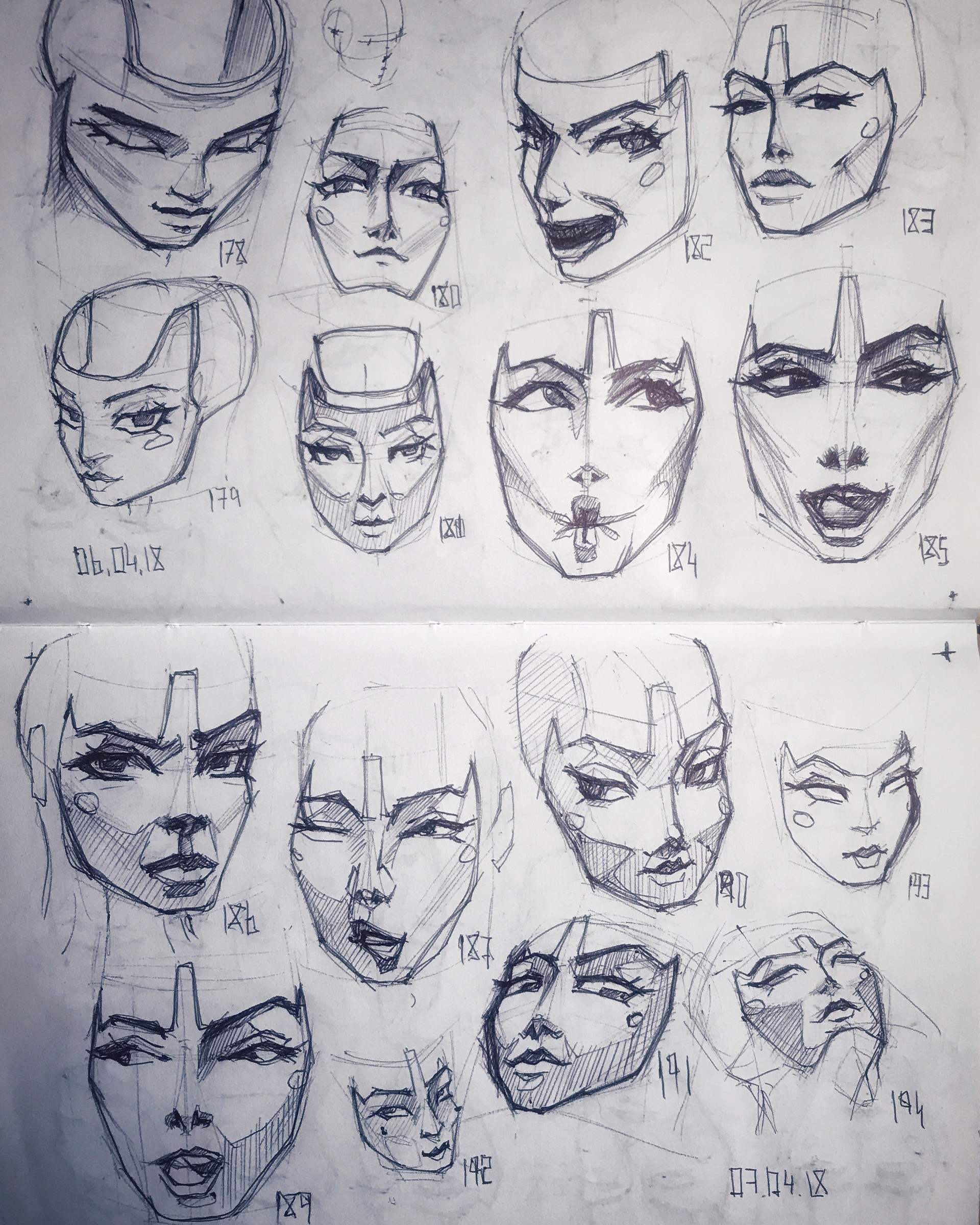 ArtStation - 178-194 from 1001 Face Study Challenge