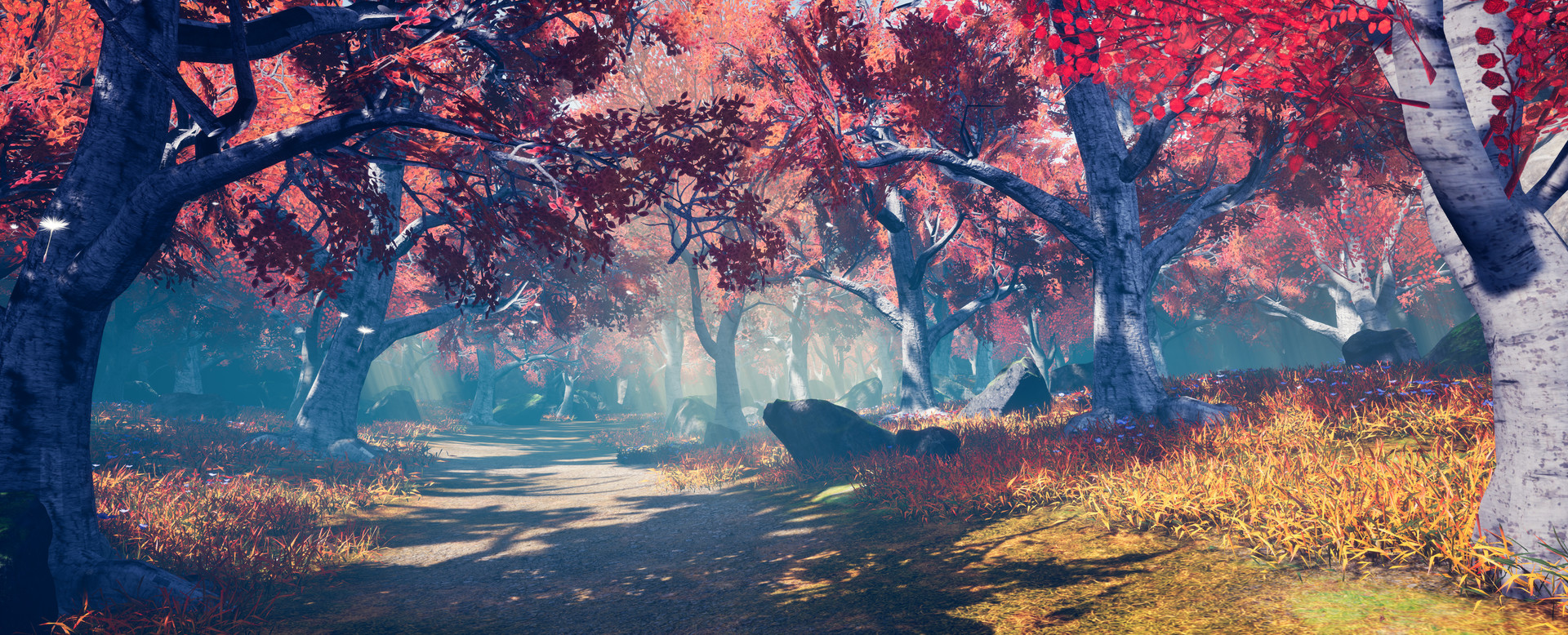 ArtStation - Red Leaf Forest