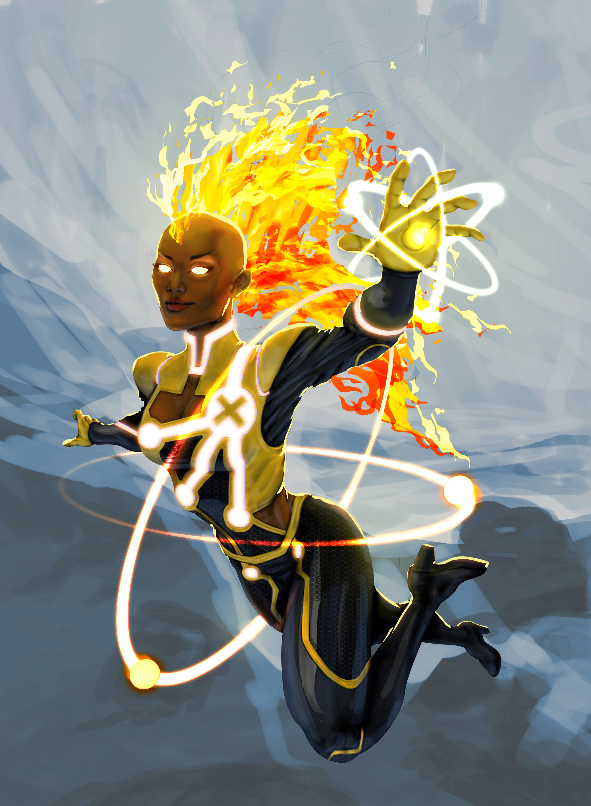 Toni Santos - Firestorm Amalgam Fanart