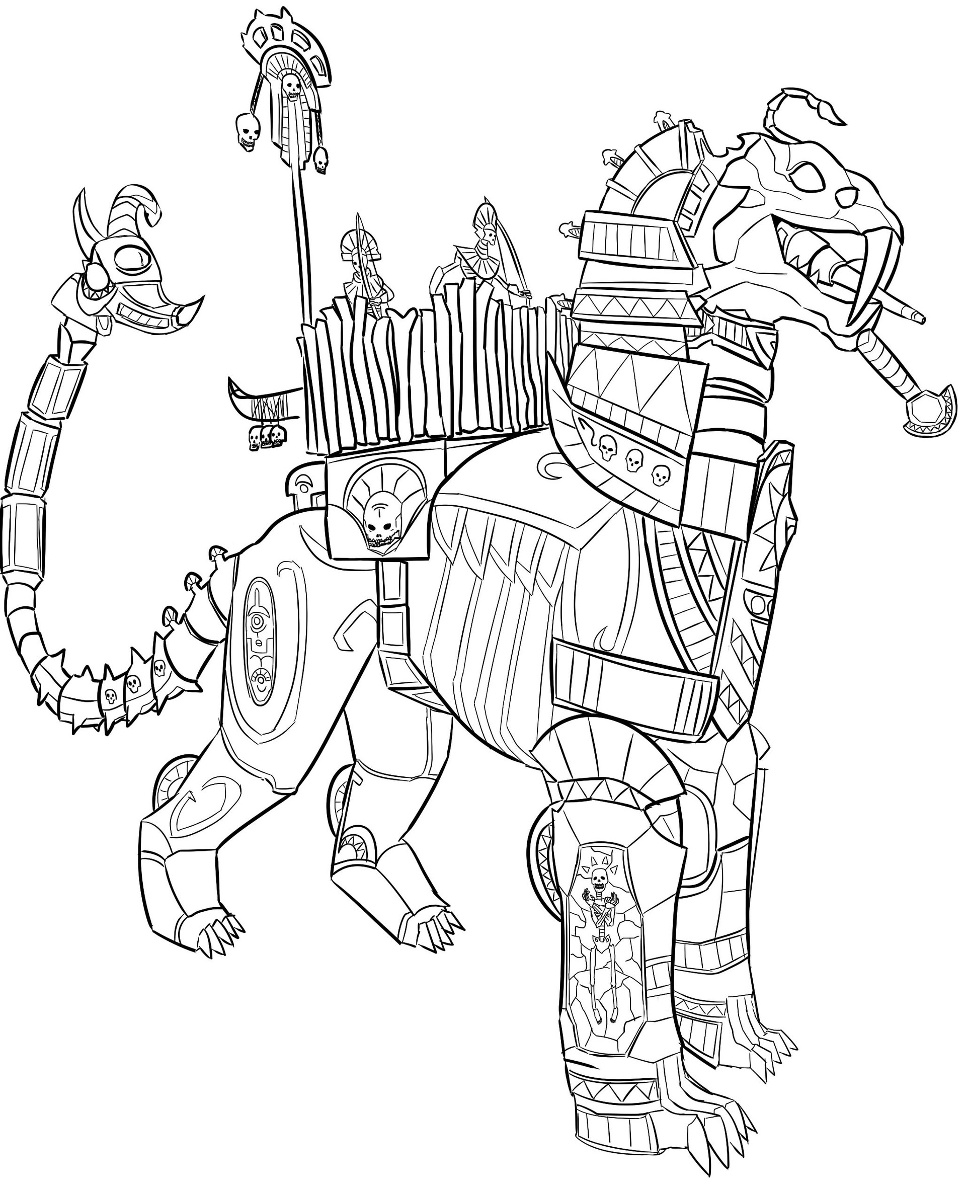 warhammer fantasy coloring pages